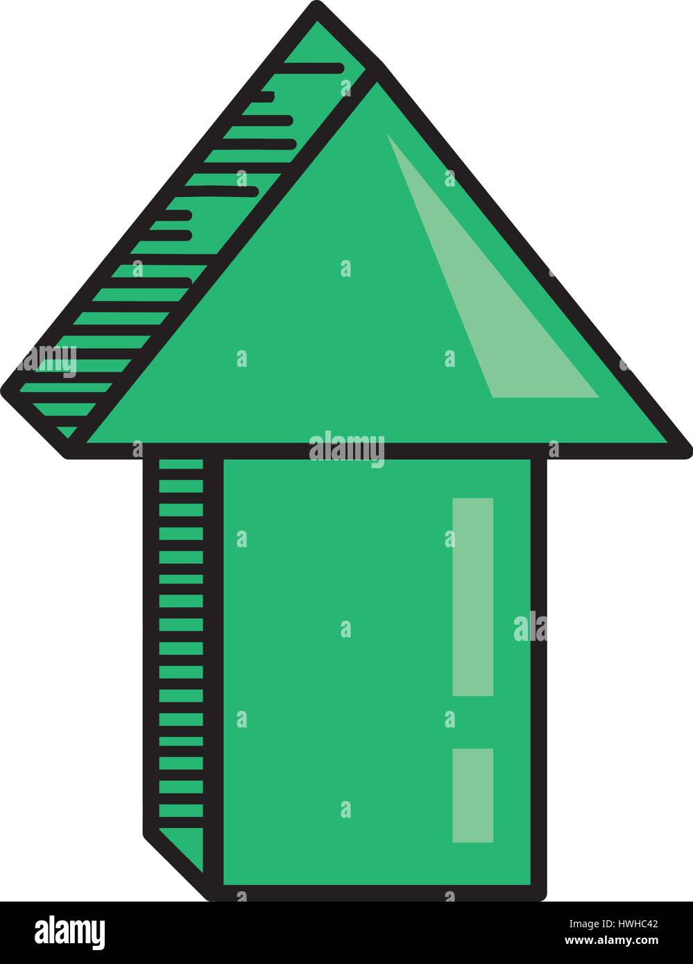 green arrow digital orientation Stock Vector Image & Art - Alamy