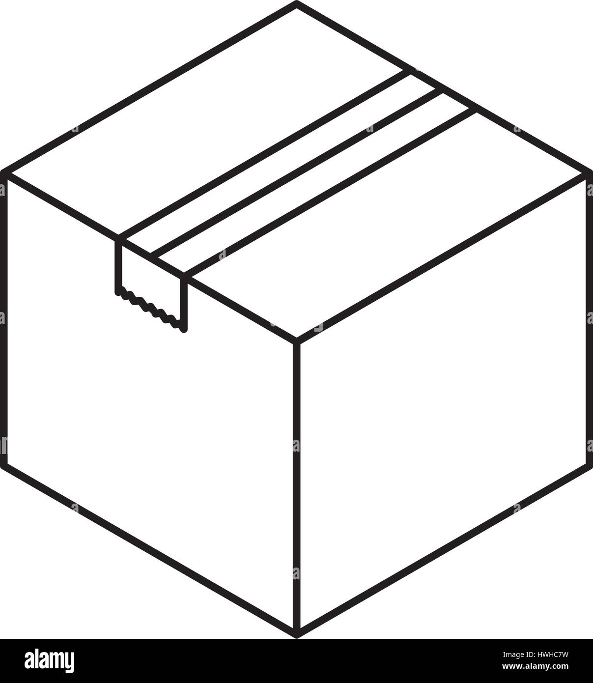 Box delivery package Stock Vector Image & Art - Alamy