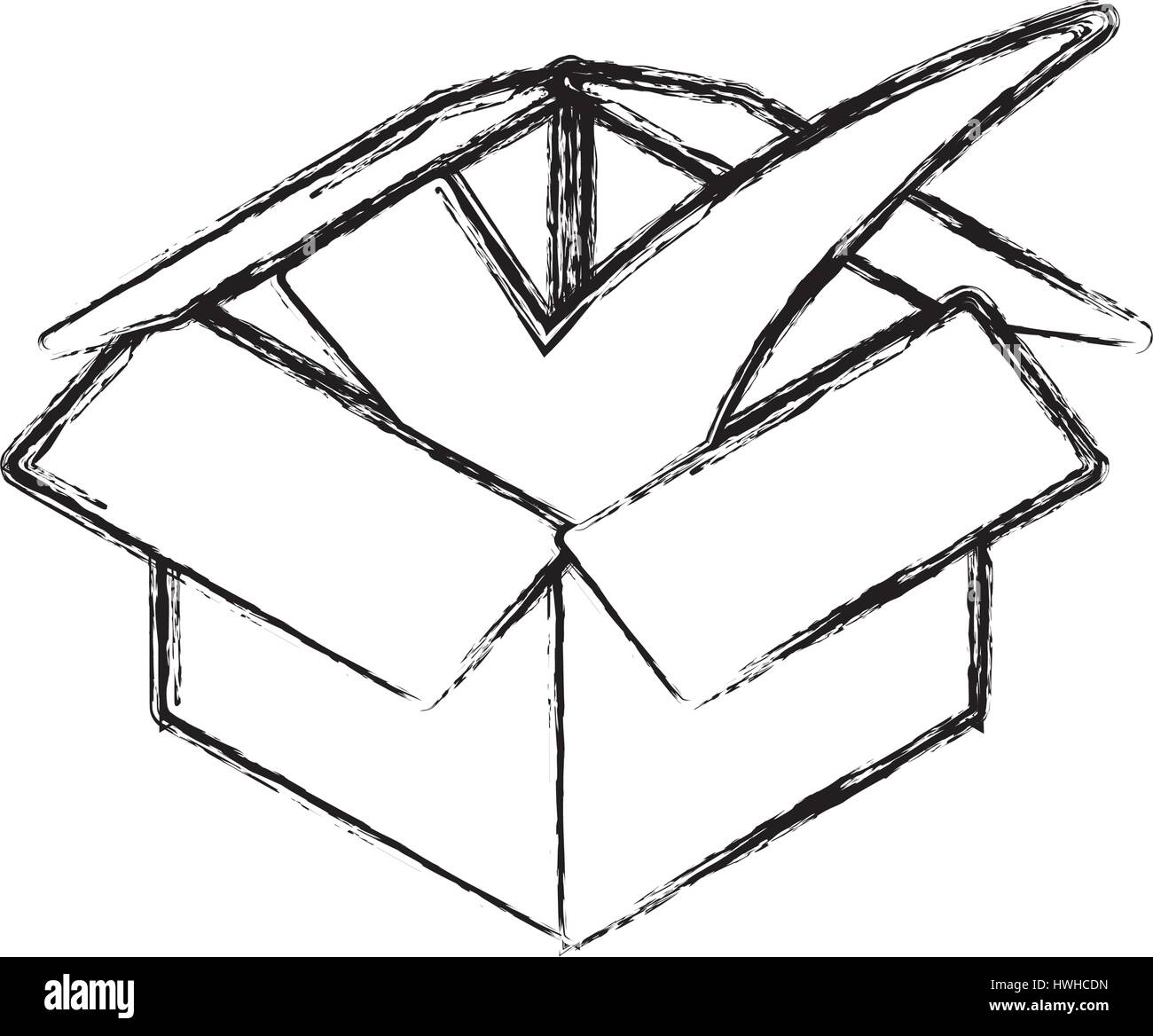 Box delivery package Stock Vector Image & Art - Alamy