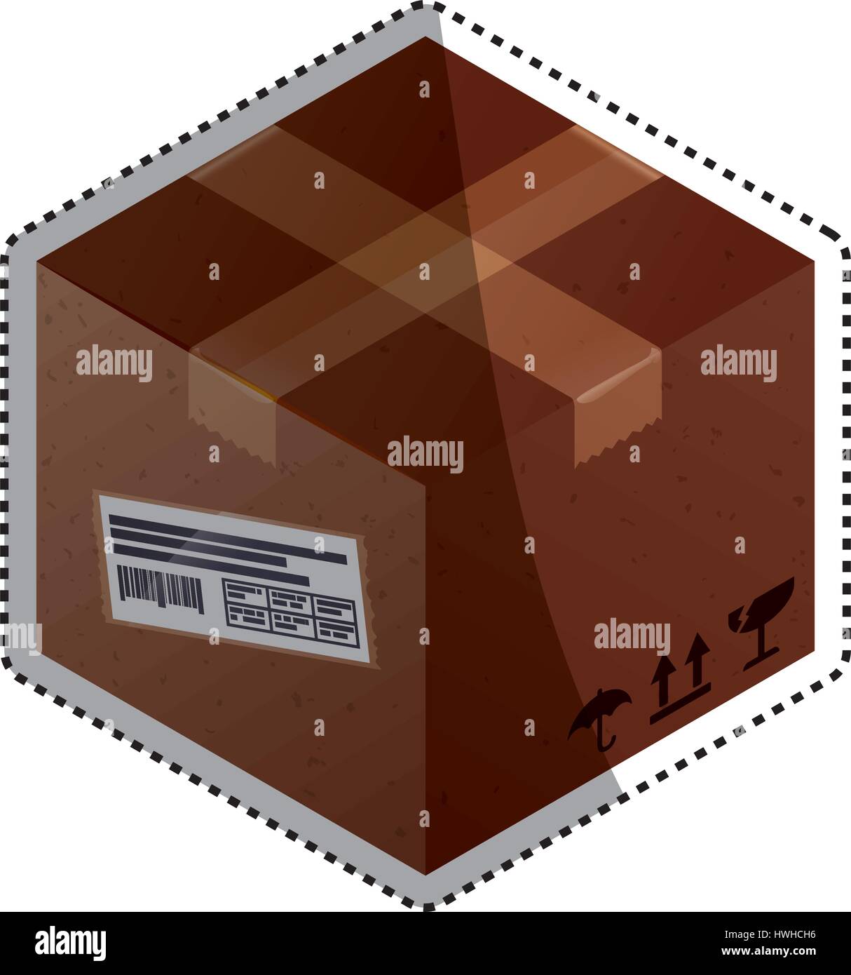 Box delivery package Stock Vector Image & Art - Alamy