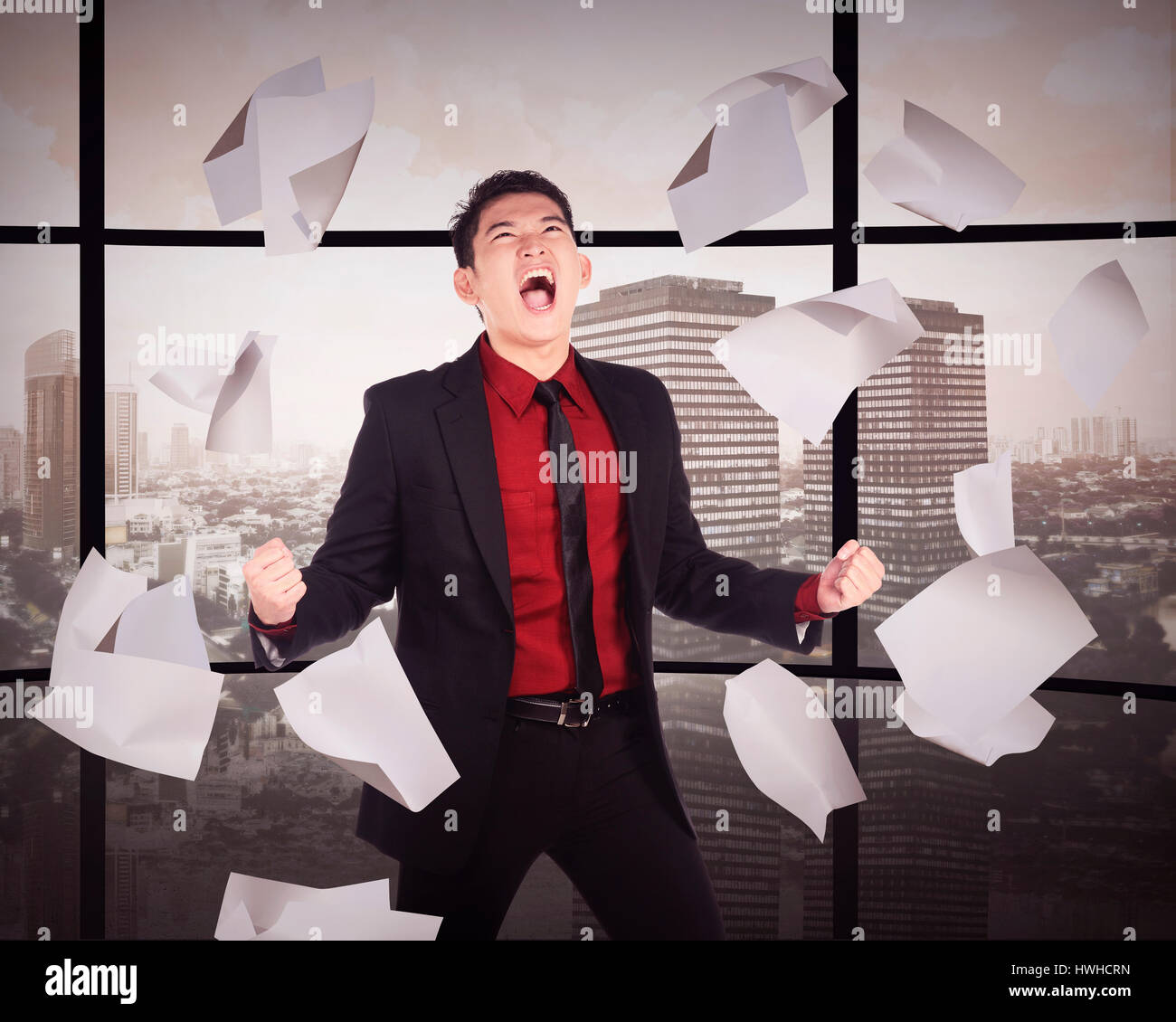 Stressed business worker studio hi-res stock photography and images - Alamy