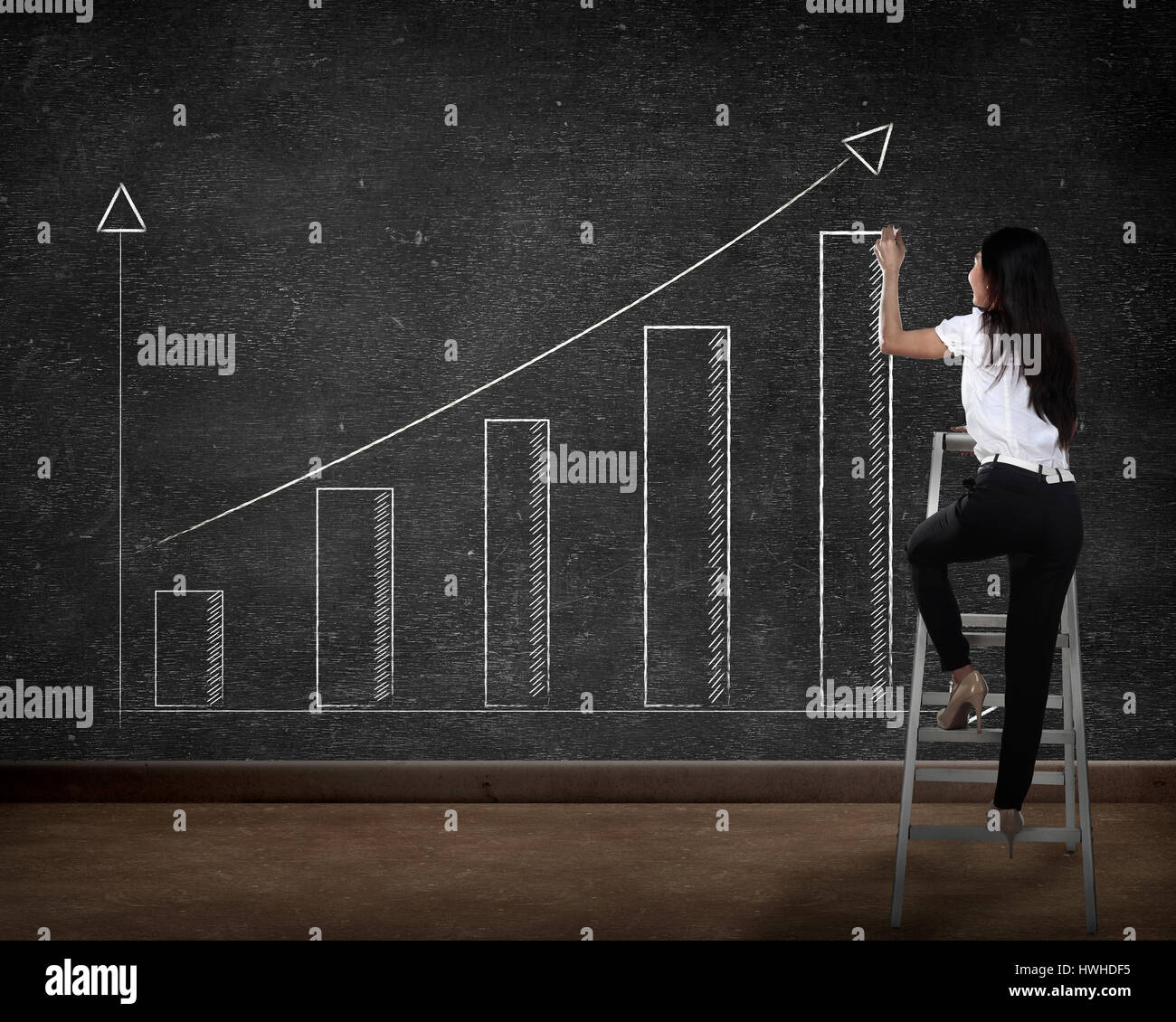 Billboard graph on white hi-res stock photography and images - Alamy