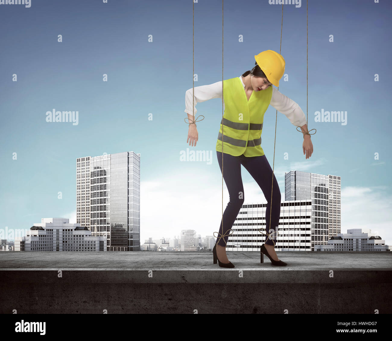 Person manipulated marionette hi-res stock photography and images - Alamy