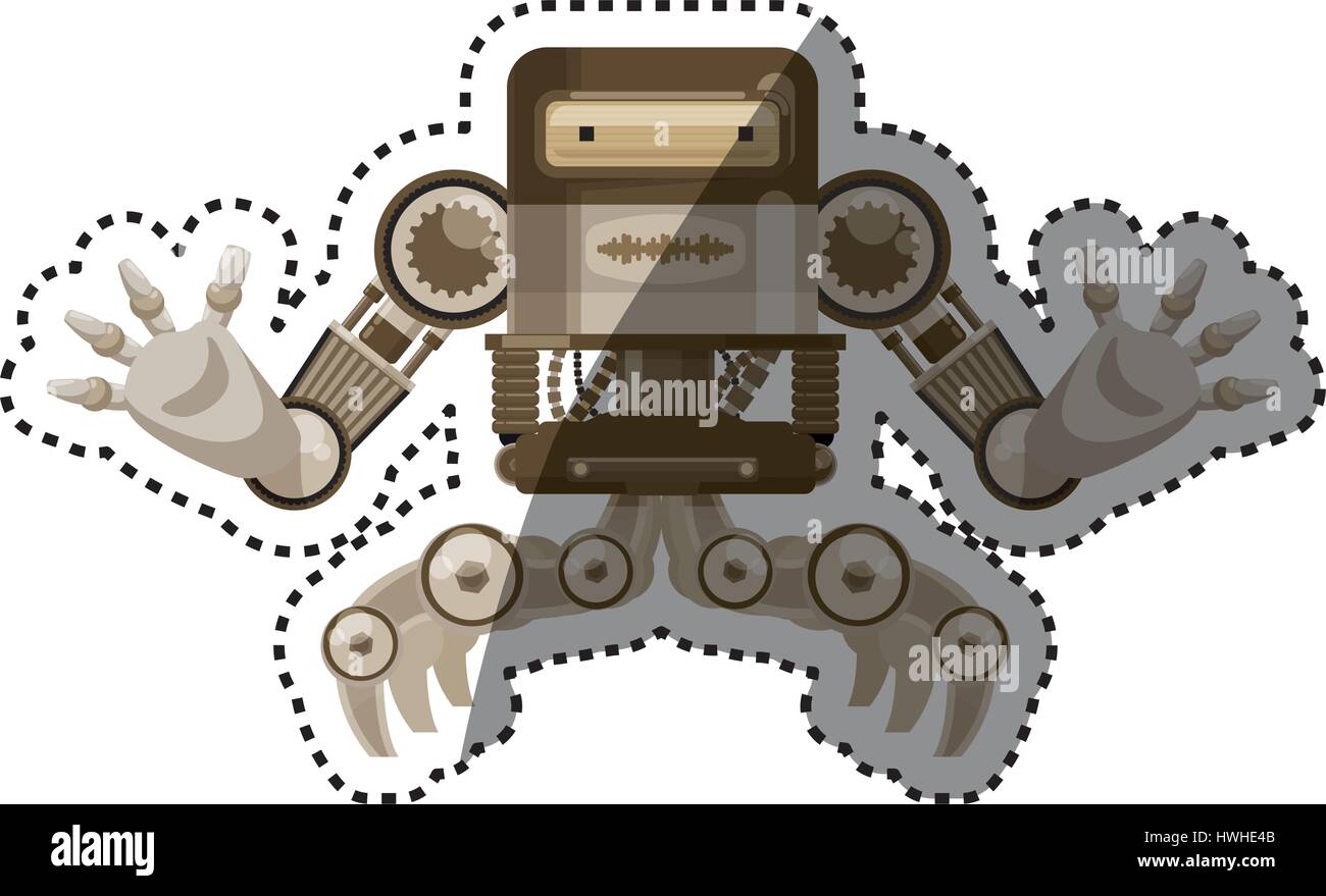 Robot machine technology Stock Vector Image & Art - Alamy