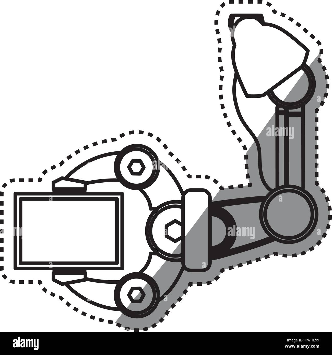 Robotic arm technology Stock Vector Image & Art - Alamy