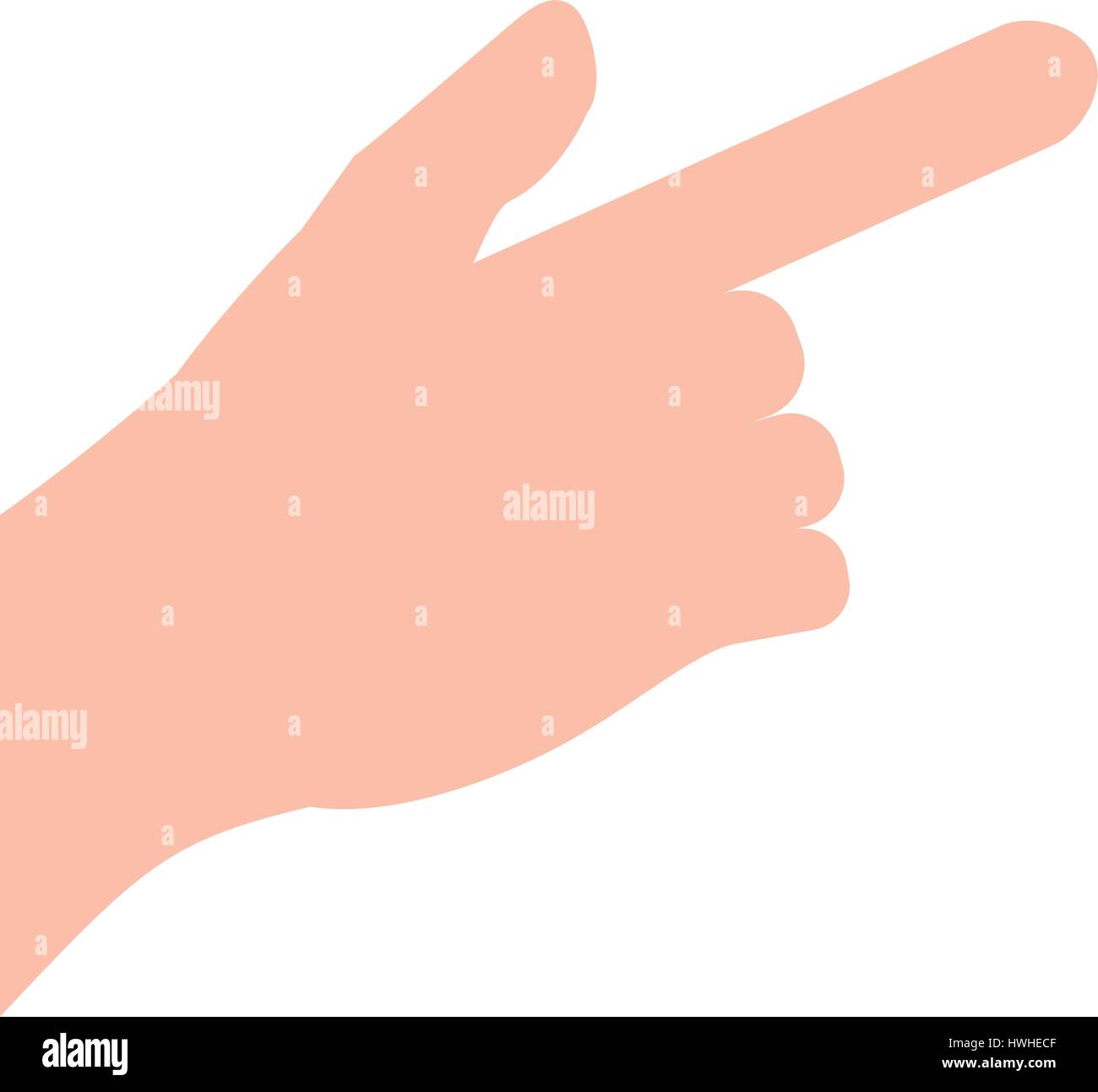 Hand touching something Stock Vector Image & Art - Alamy