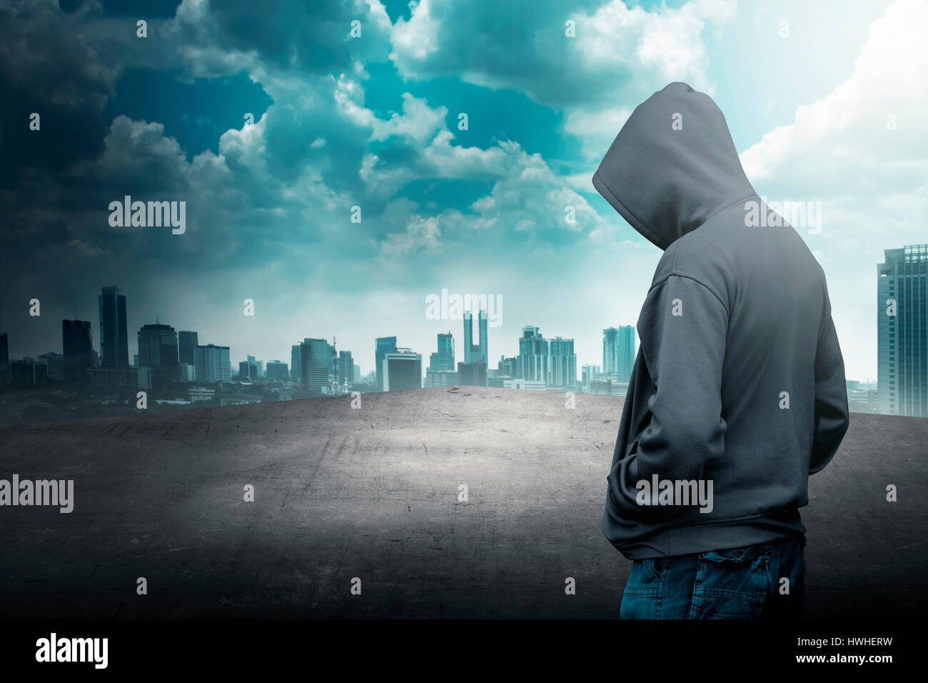 Rooftop background hi-res stock photography and images - Alamy