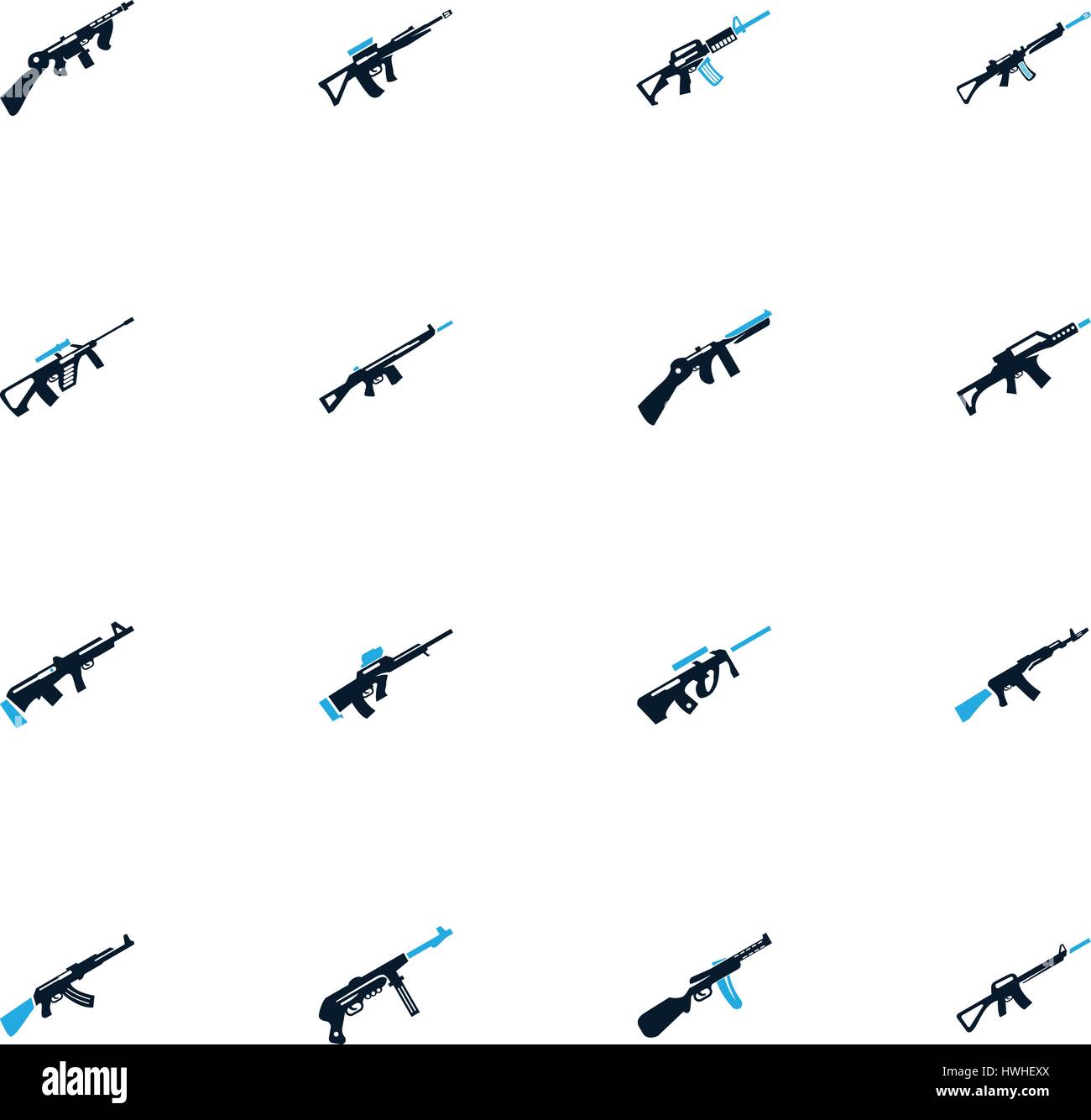 Hand weapons icon set web Stock Vector Images - Alamy