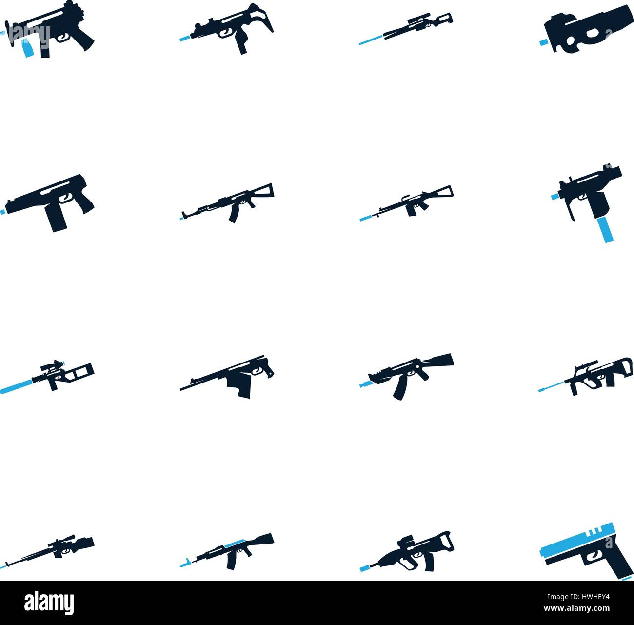 Hand weapons icon set for web sites and user interface Stock Vector ...