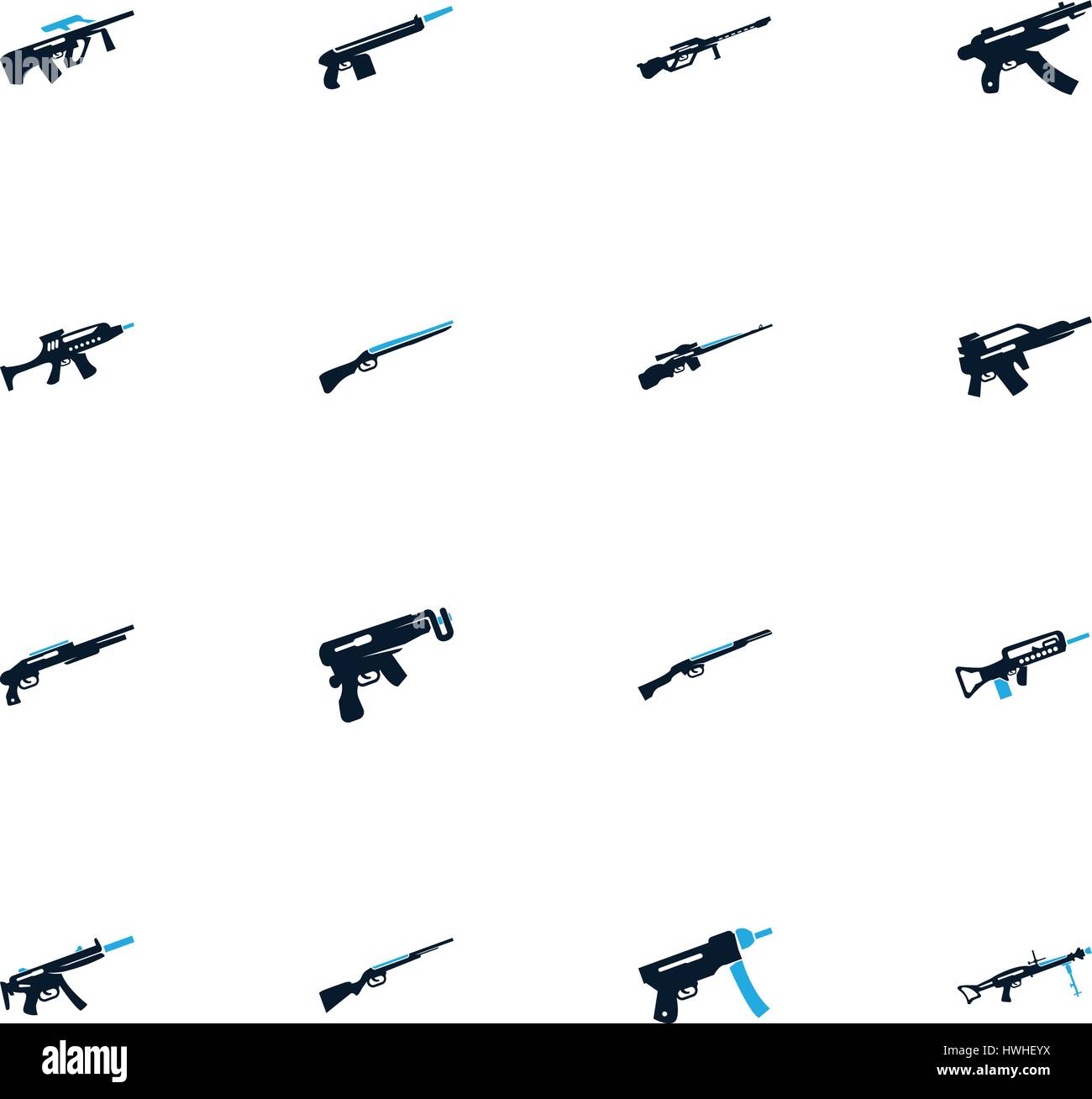 Hand weapons icon set web Stock Vector Images - Alamy