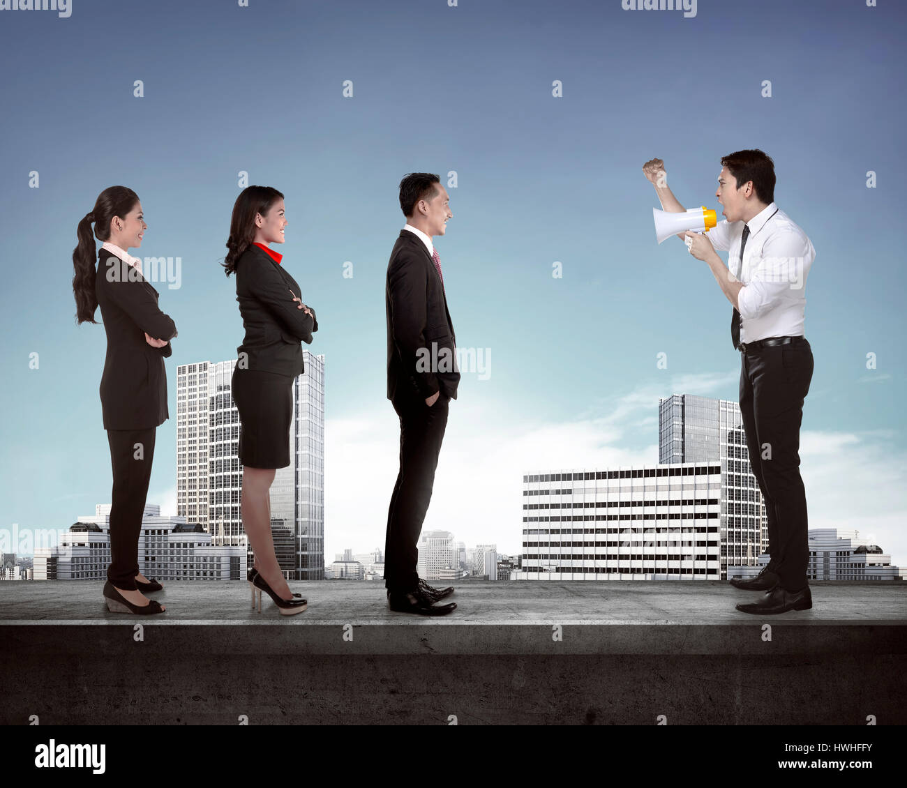 Female boss talking subordinate worker hi-res stock photography and ...