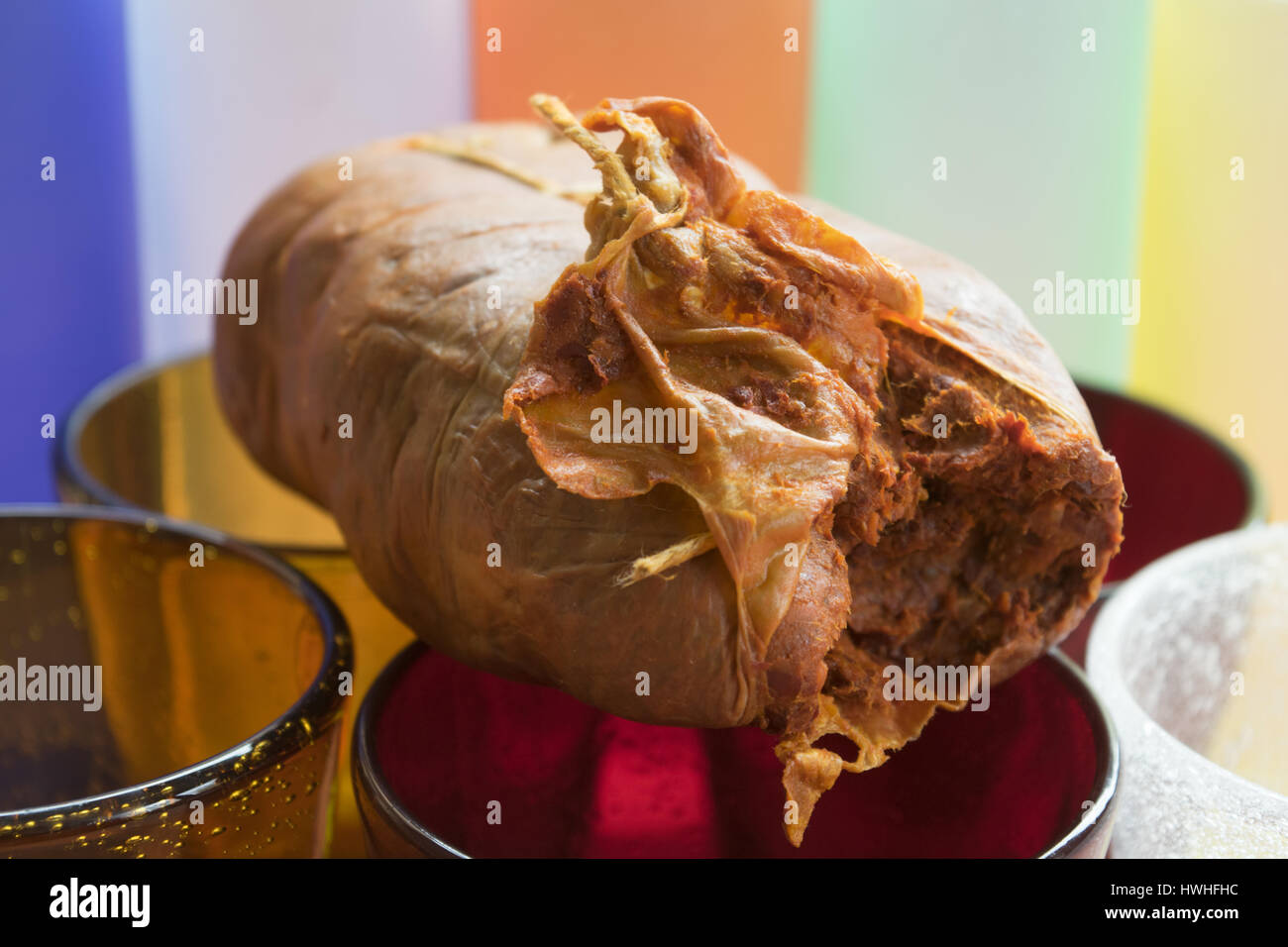 spreadable and very hot nduja of Spilinga in Calabria Stock Photo - Alamy