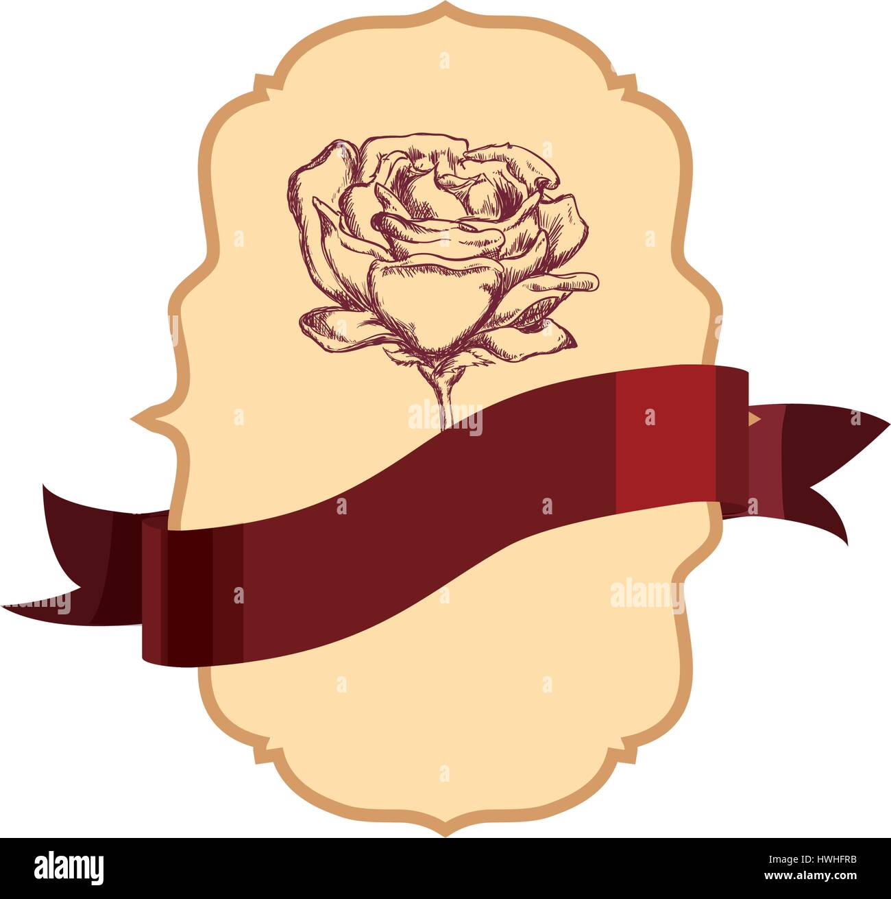 Cute and romantic banner Stock Vector Image & Art - Alamy