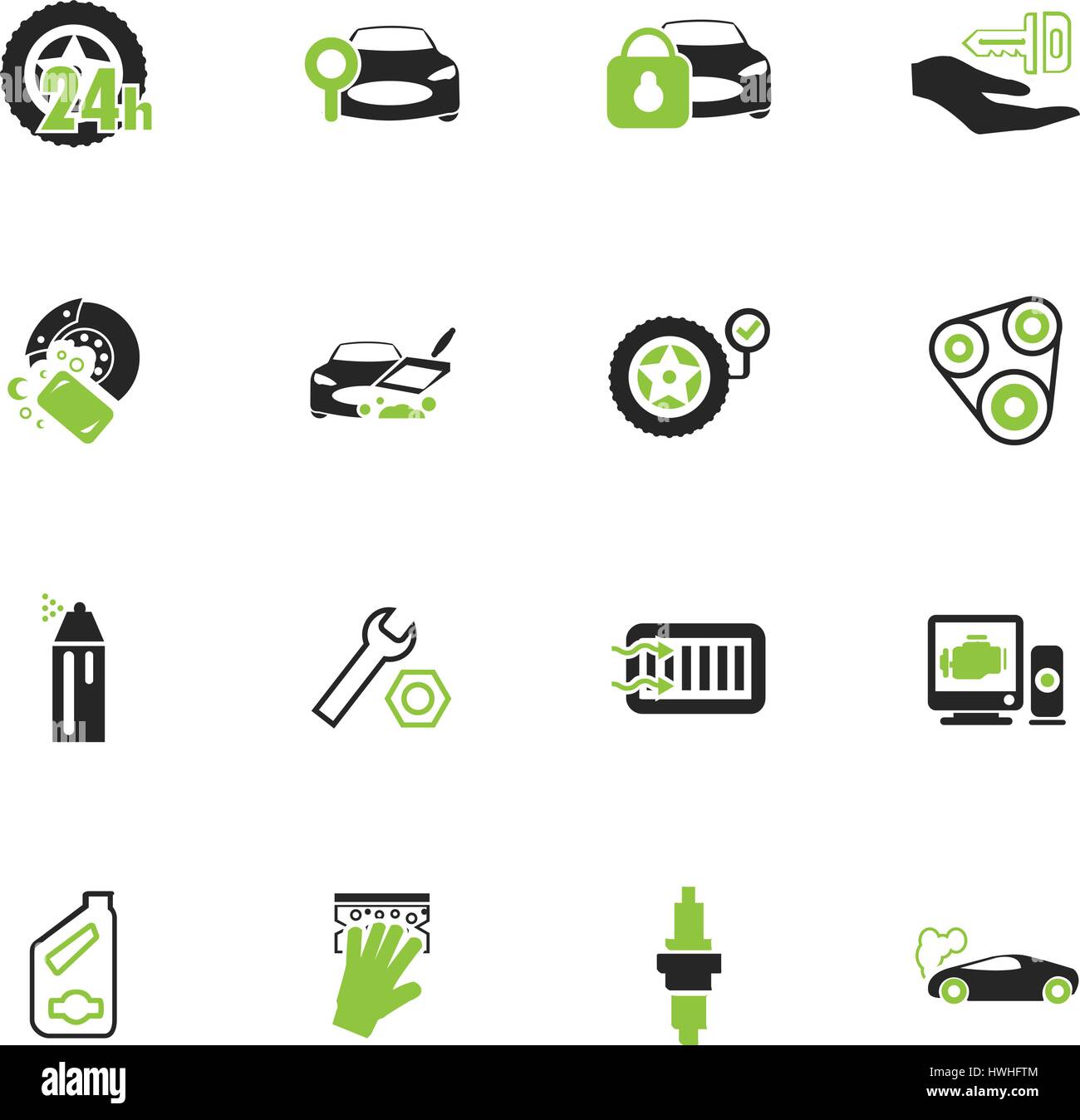 Car shop icon set for web sites and user interface Stock Vector Image ...