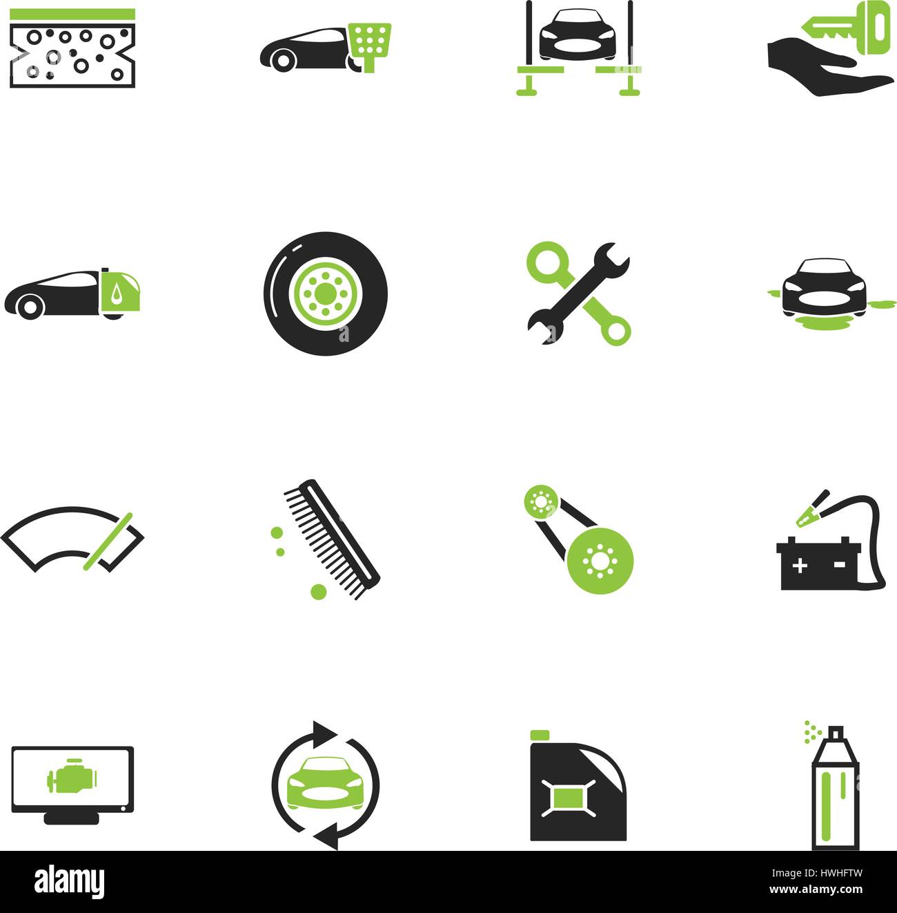 Car shop icon set for web sites and user interface Stock Vector Image ...