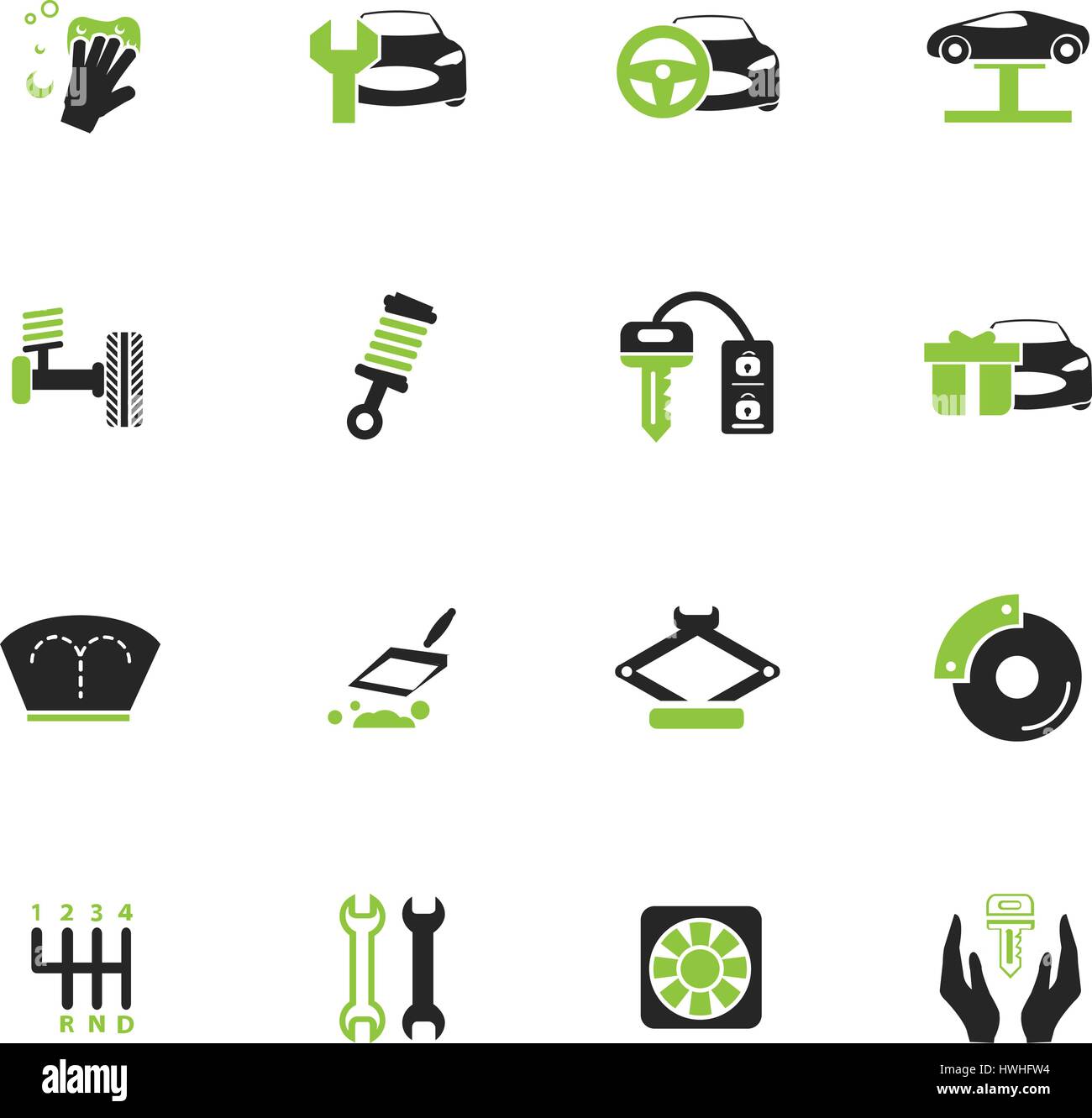 Car shop icon set for web sites and user interface Stock Vector Image ...