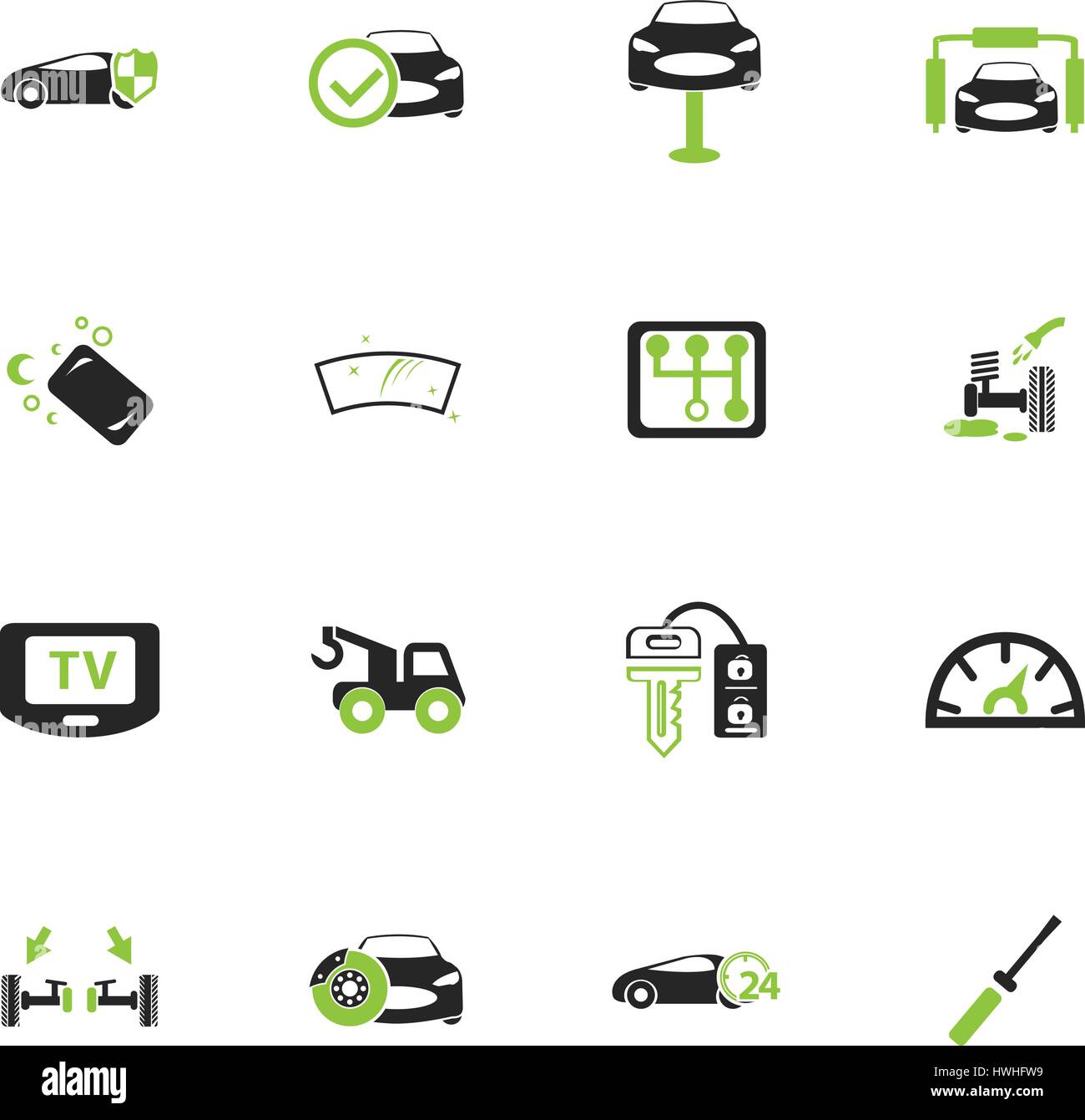 Car shop icon set for web sites and user interface Stock Vector Image ...