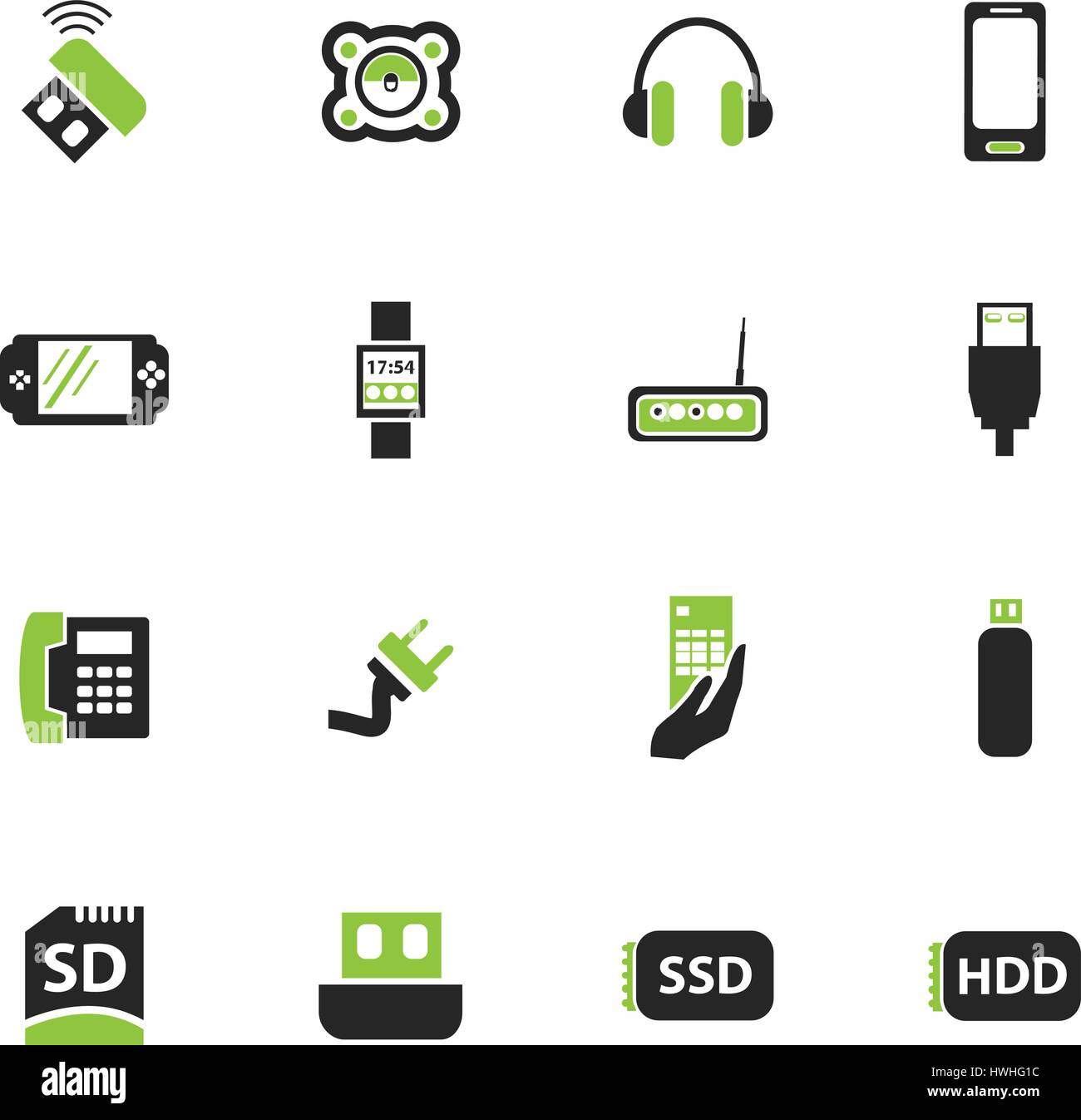 Devices icon set for web sites and user interface Stock Vector Image ...