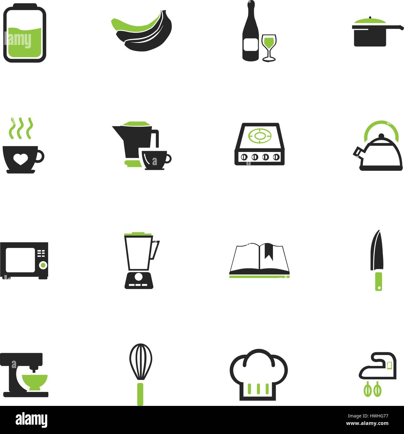Food and kitchen symbol for web icons Stock Vector Image & Art - Alamy