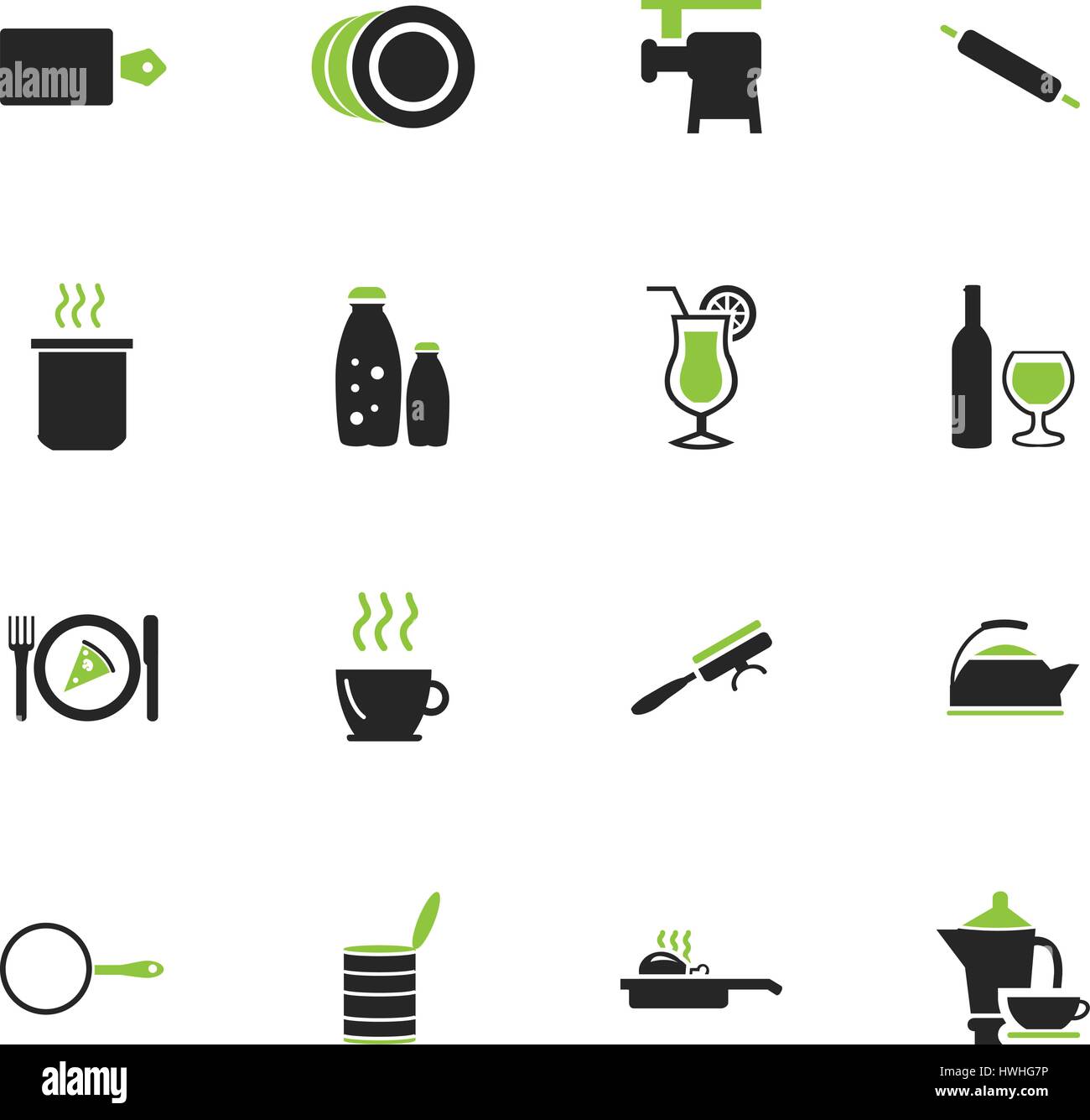 Food and kitchen symbol for web icons Stock Vector Image & Art - Alamy