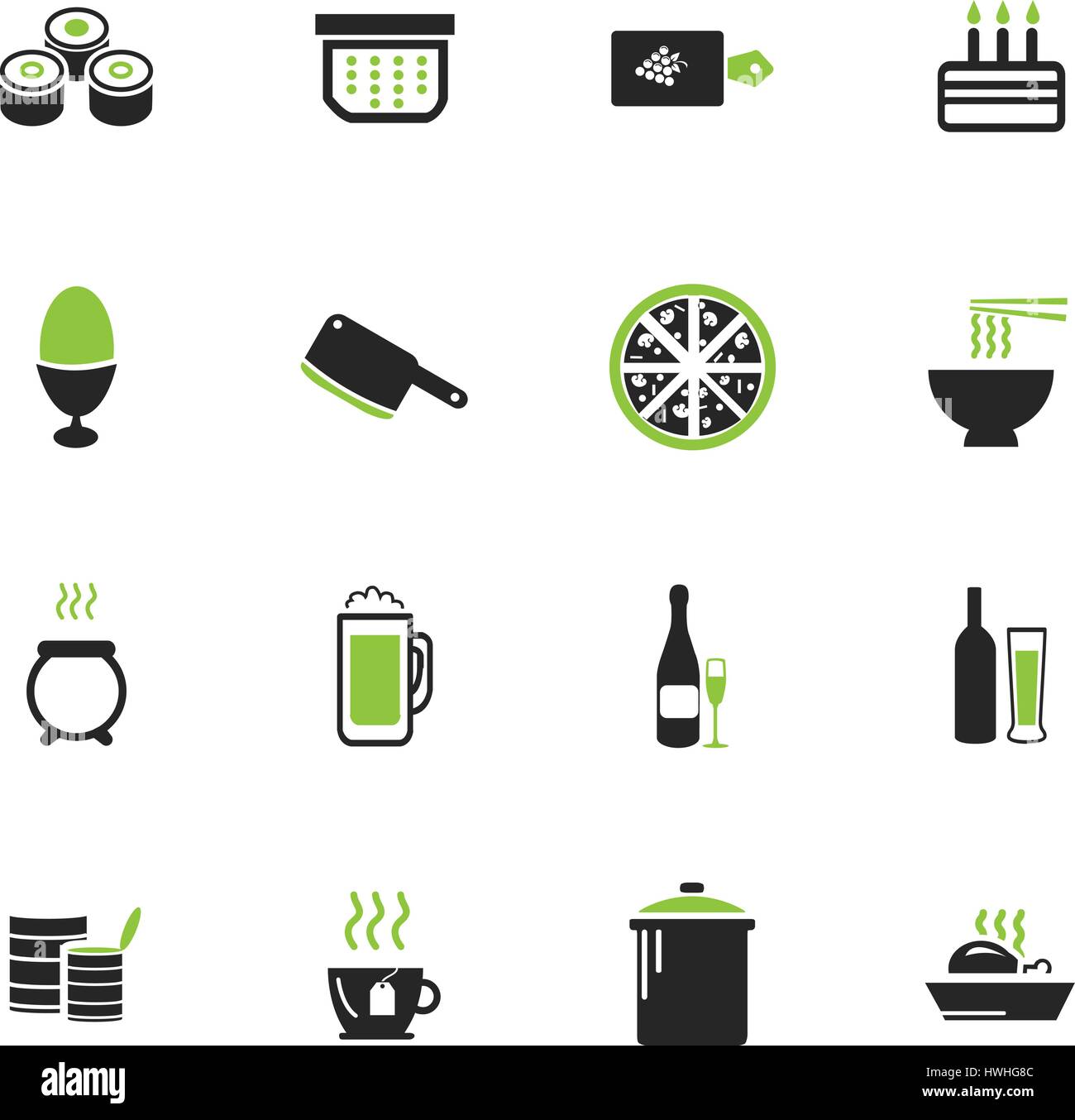 Food and kitchen symbol for web icons Stock Vector Image & Art - Alamy