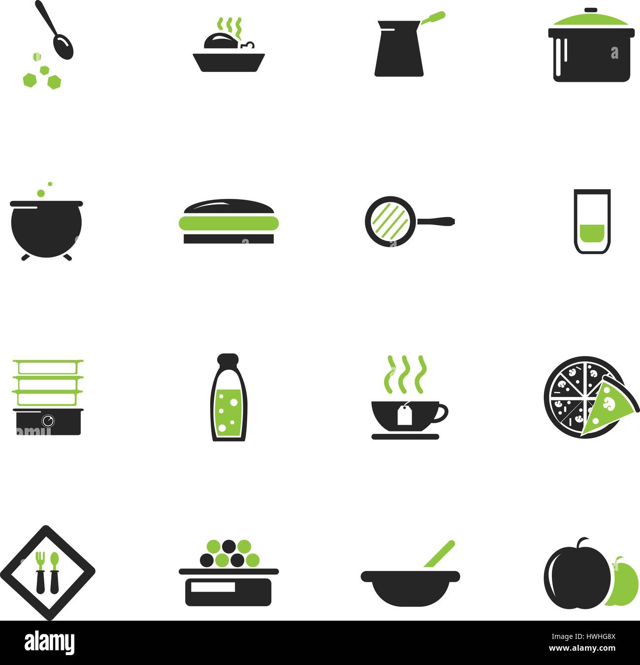 Food and kitchen symbol for web icons Stock Vector Image & Art - Alamy