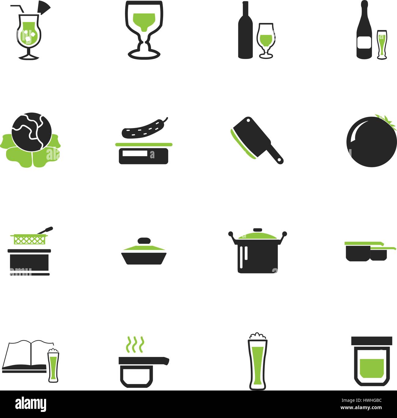 Food and kitchen symbol for web icons Stock Vector Image & Art - Alamy