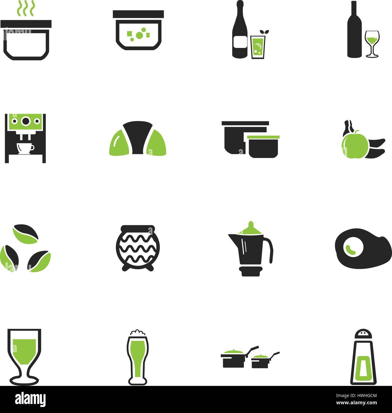 Food and kitchen symbol for web icons Stock Vector Image & Art - Alamy