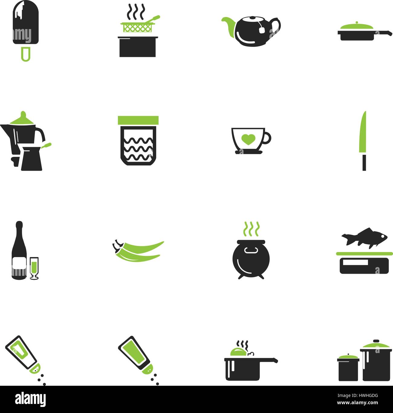 Food and kitchen symbol for web icons Stock Vector Image & Art - Alamy