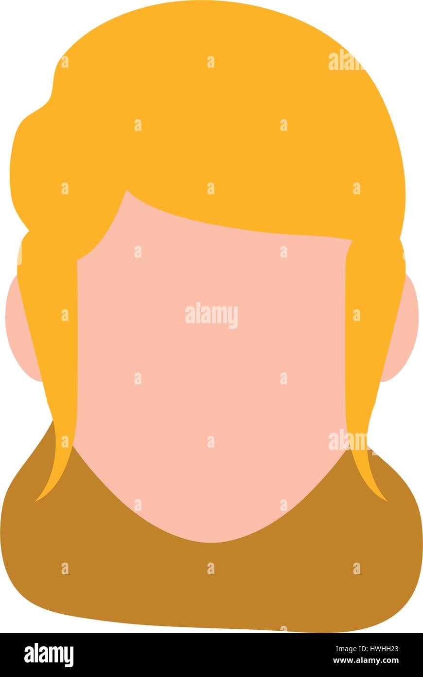 Woman faceless head Stock Vector Image & Art - Alamy