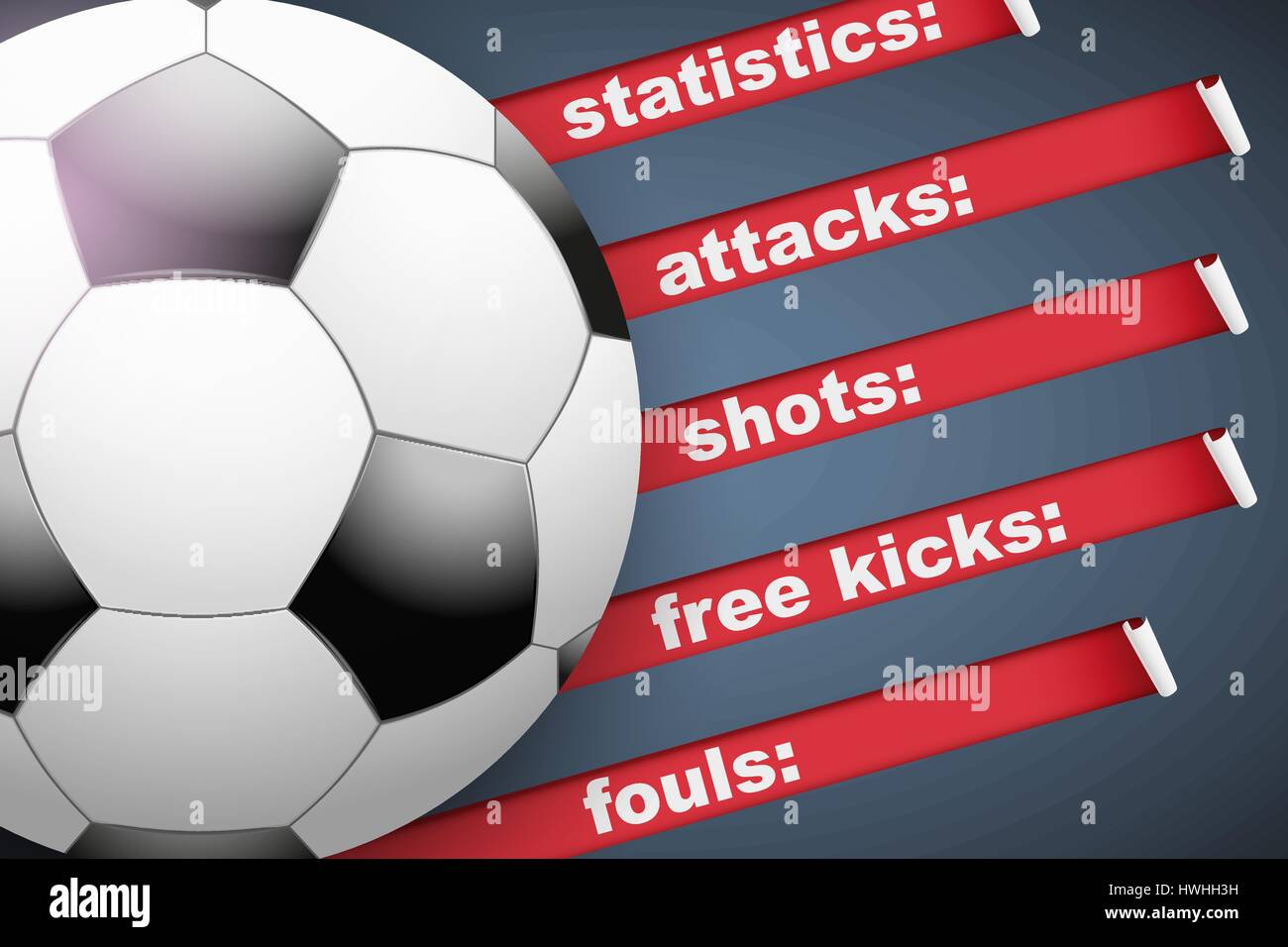 Background of Statistics Football Soccer Stock Vector Image & Art - Alamy