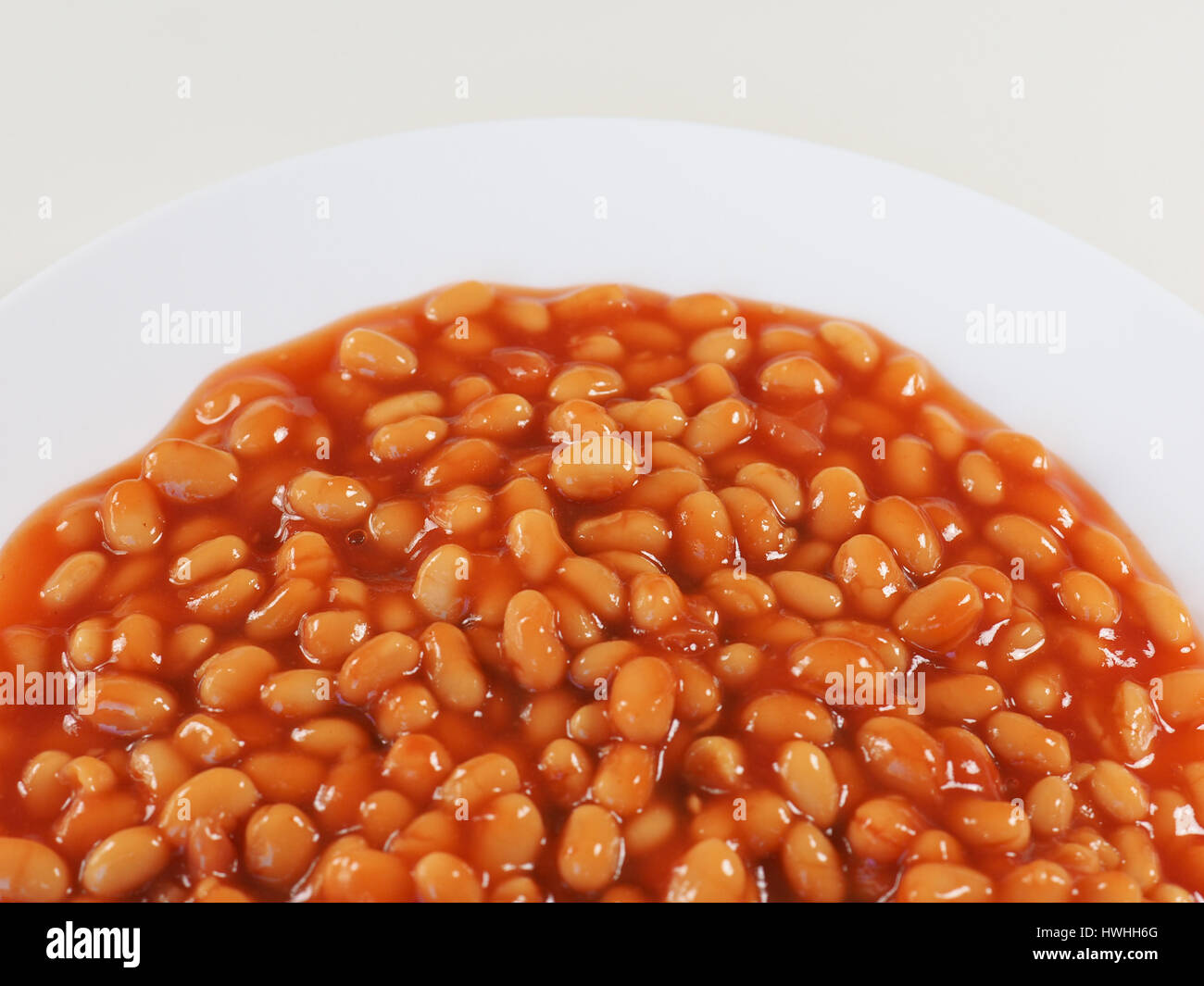 baked beans food in a tomato sauce Stock Photo - Alamy