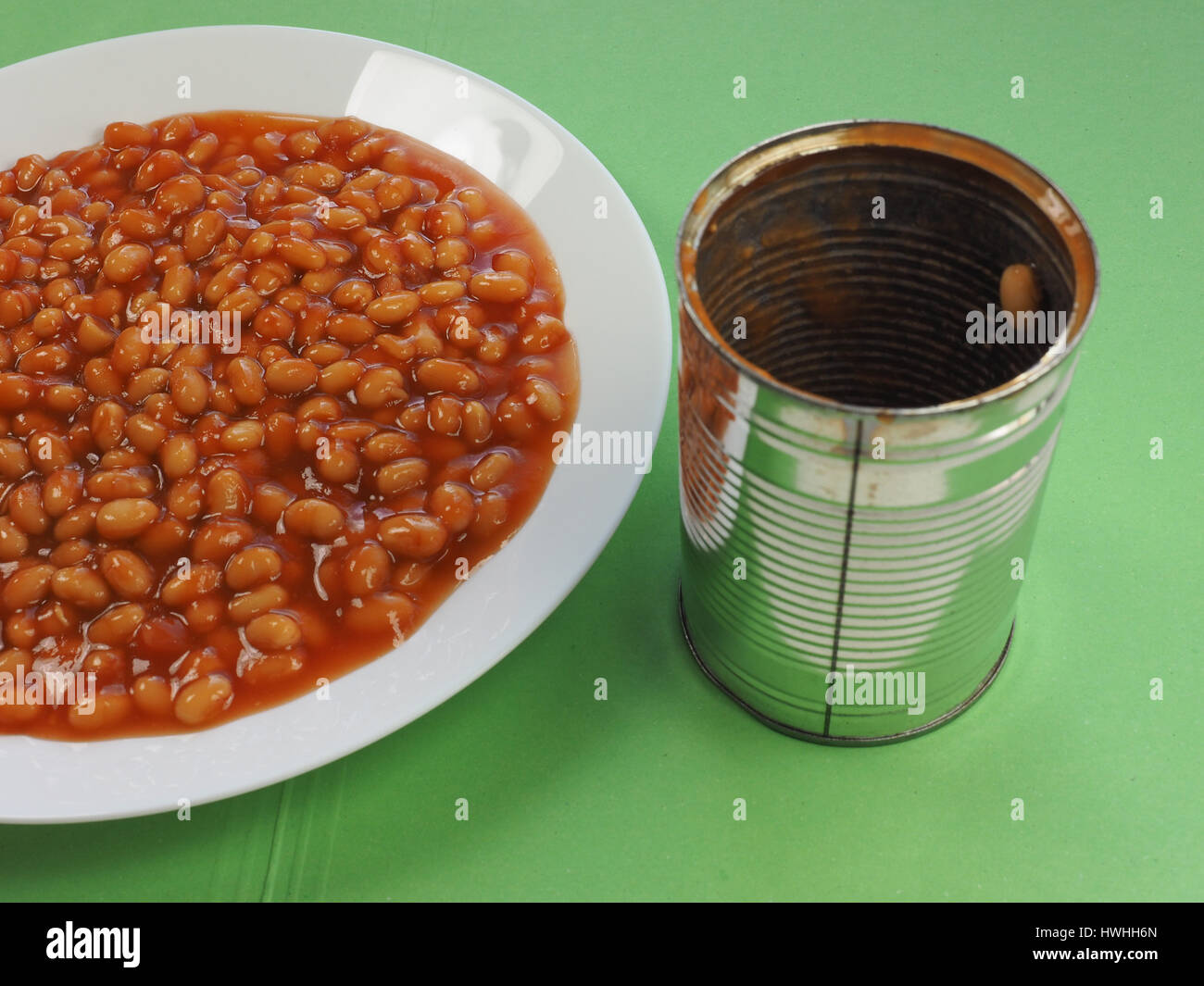 baked beans food in a tomato sauce Stock Photo - Alamy