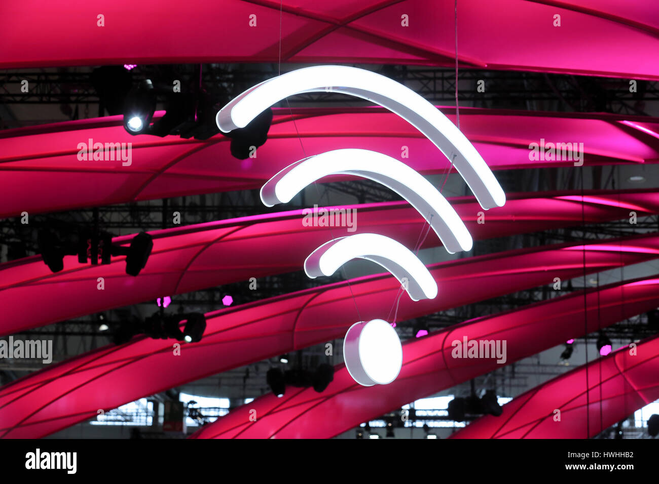 Hannover fair booth hi-res stock photography and images - Alamy