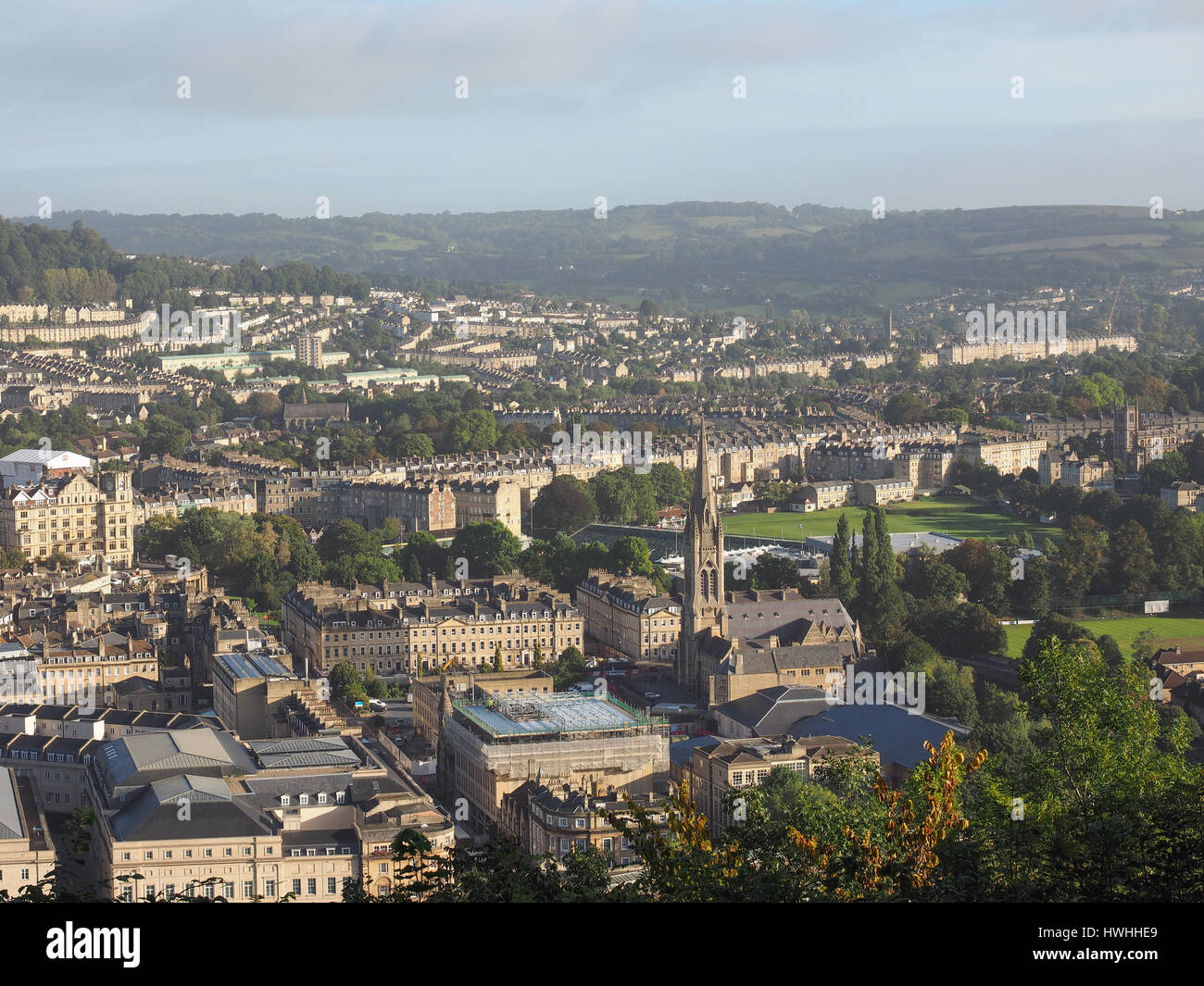 Aerial view of the city of Bath, UK Stock Photo - Alamy