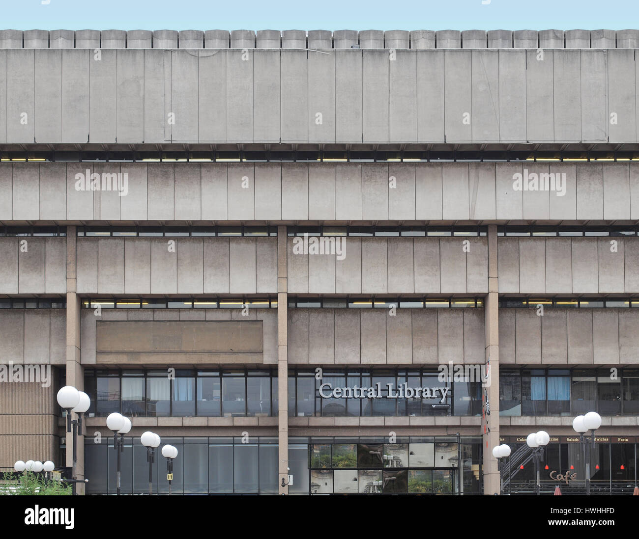 Birmingham Central Library, iconic brutalist concrete building, UK ...