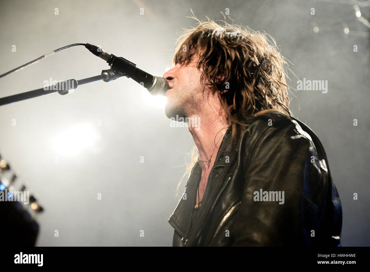 BARCELONA - MAR 7: The heavy singer of The Dash (post-punk band ...