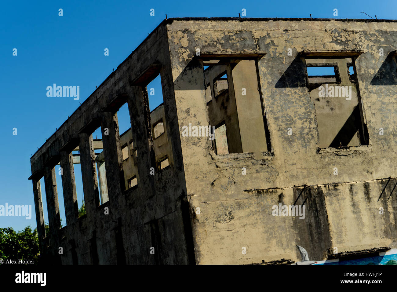 Shell of a Costa Rican building Stock Photo - Alamy