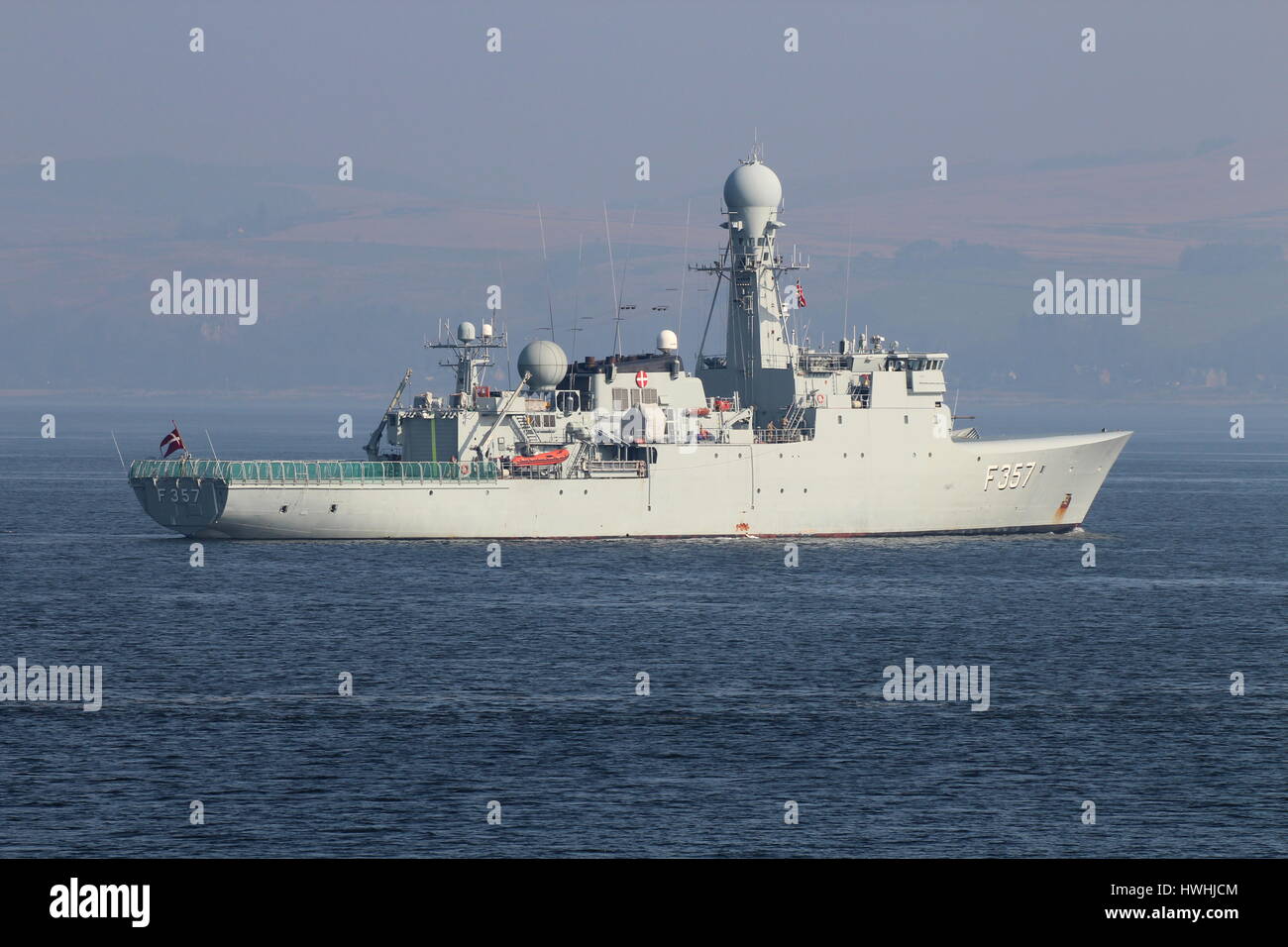 KDM Thetis (F357), a Thetis-class frigate of the Royal Danish Navy ...