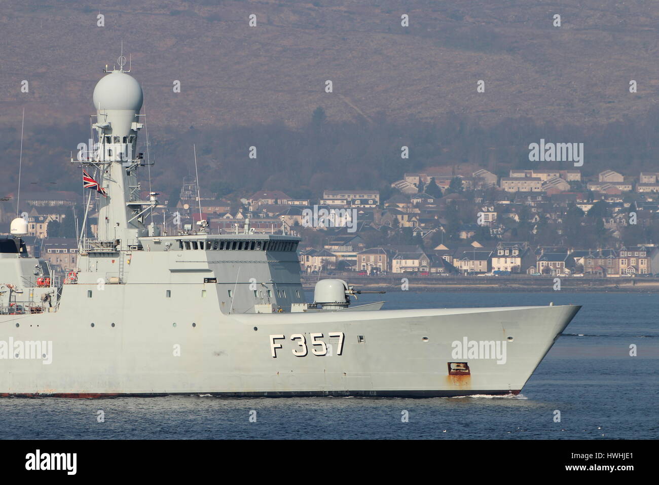 KDM Thetis (F357), a Thetis-class frigate of the Royal Danish Navy ...