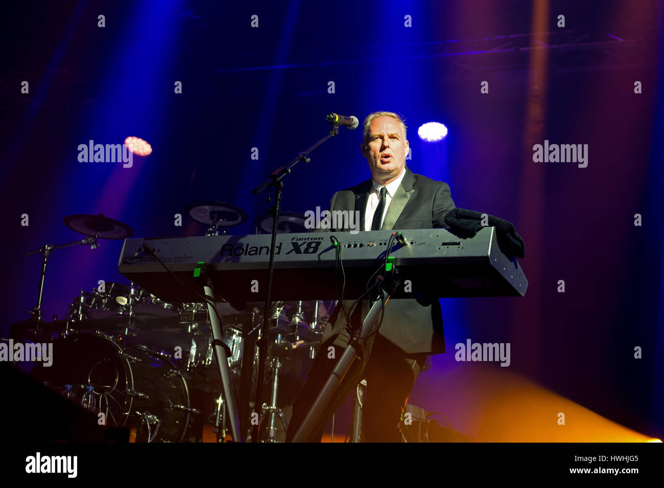 BARCELONA - MAY 27: Orchestral Manoeuvres in the Dark, also known as ...