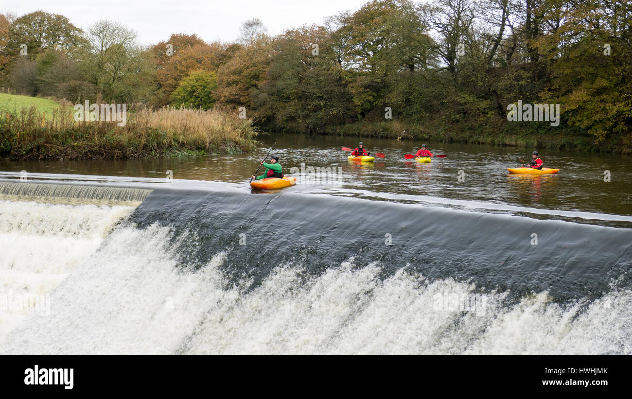 Canoeing on River Irwell, Bury, Lancashire Stock Photo - Alamy