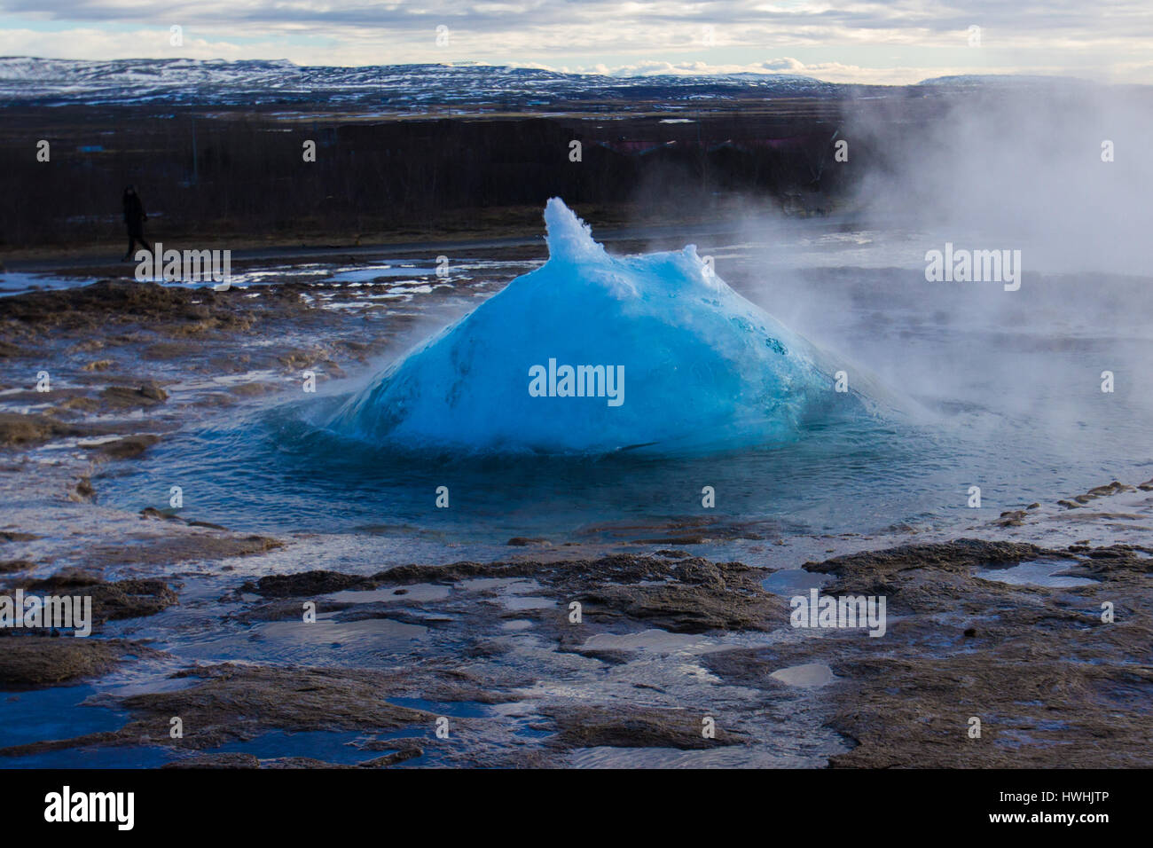 Start of geyser eruption hi-res stock photography and images - Alamy