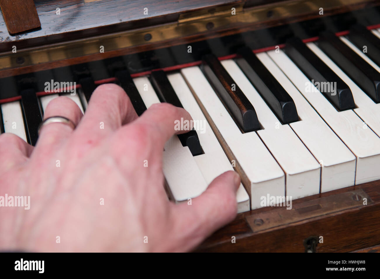 Hand playing piano male piano hi-res stock photography and images - Alamy