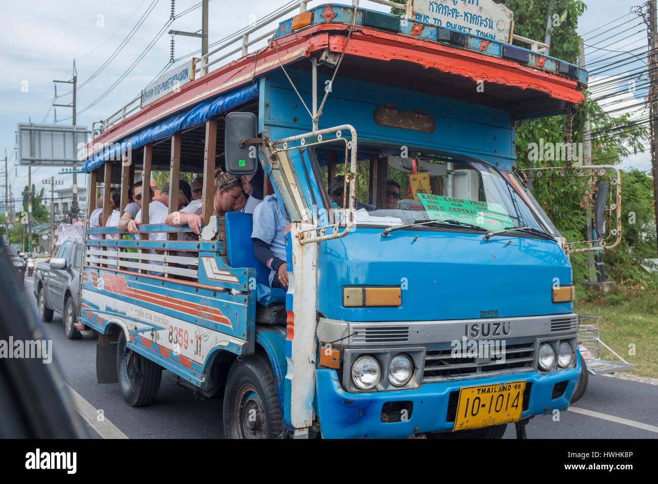 A local bus in Phuket, Thailand. 02-Mar-2017 Stock Photo - Alamy