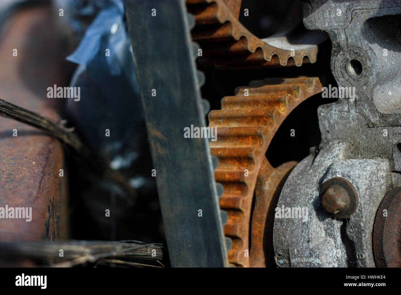 old rusty gears Stock Photo - Alamy