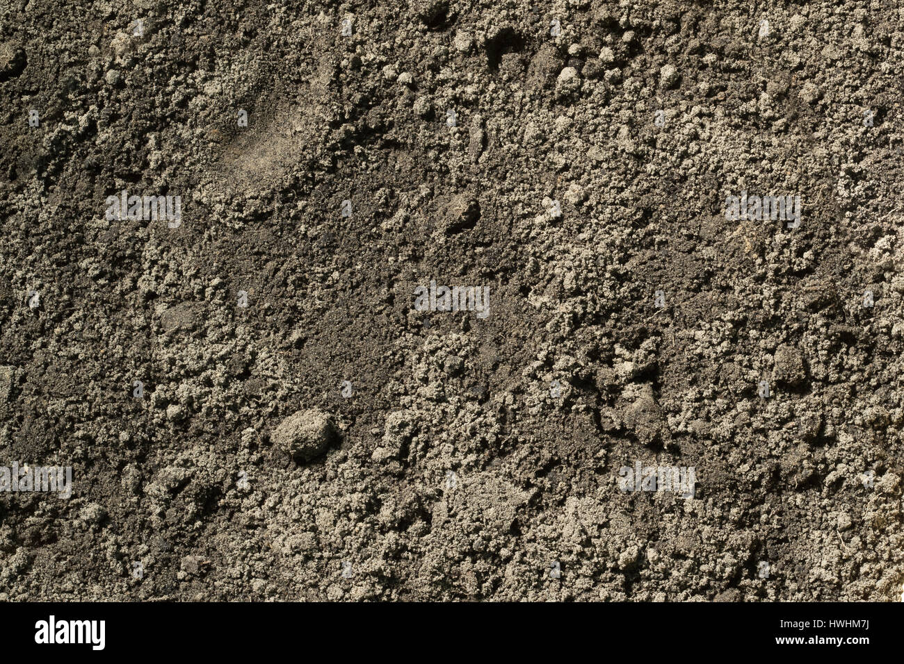 Black Dark Soil Dirt Background Texture, Natural Pattern. Flat Top View ...