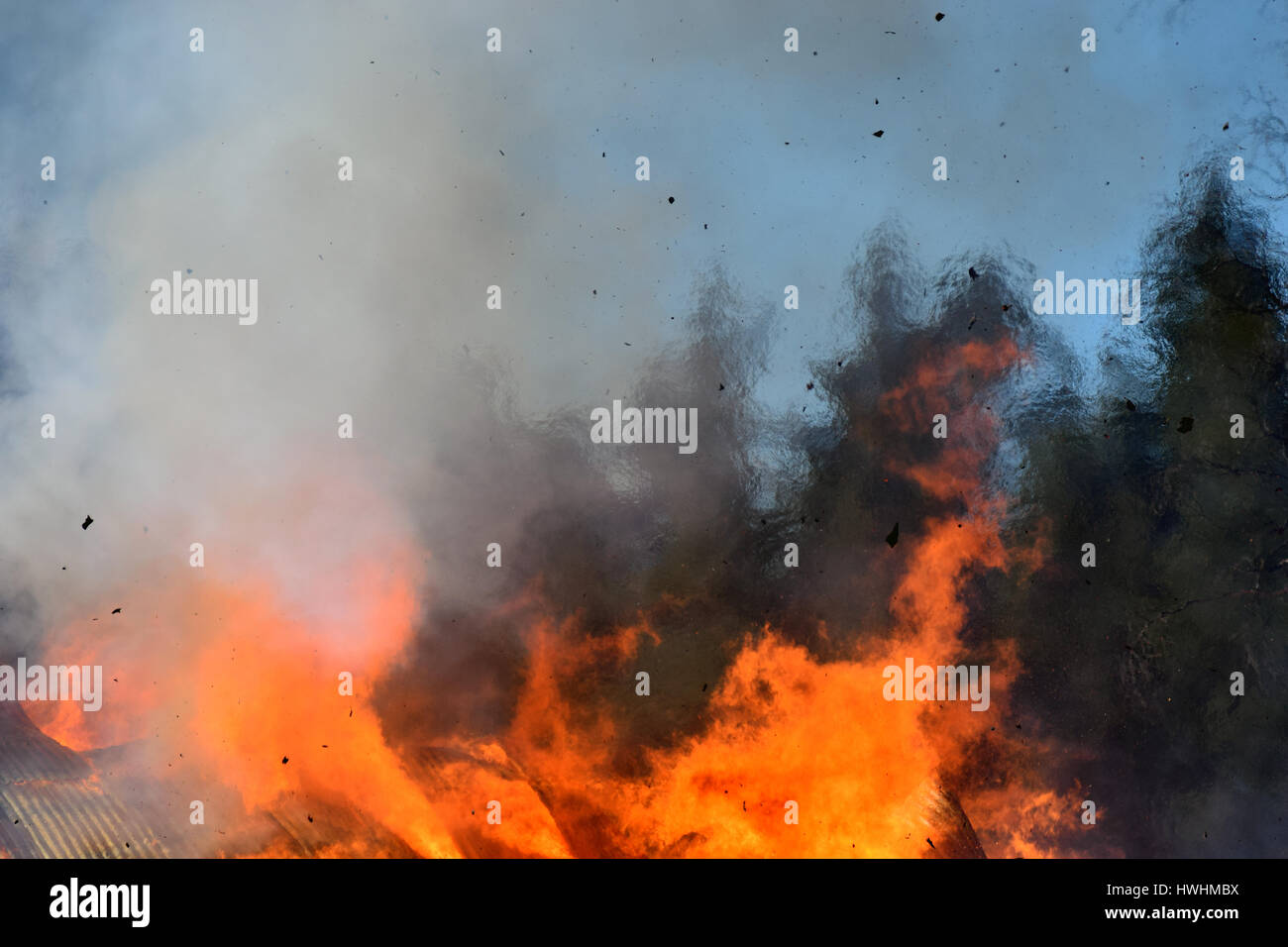 Wallpaper burning hi-res stock photography and images - Alamy
