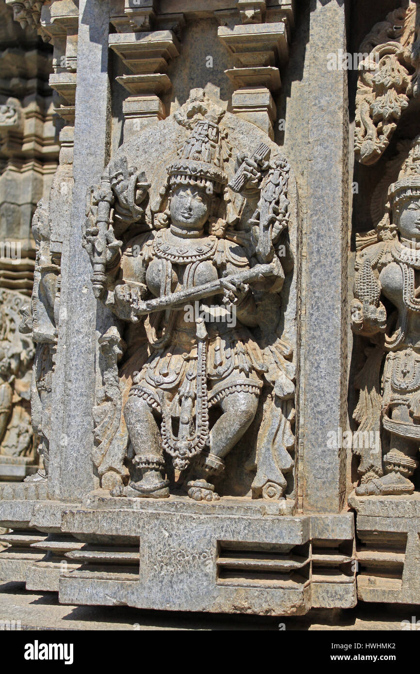 Vesara style stellate shrine pradakshina patha hi-res stock photography ...