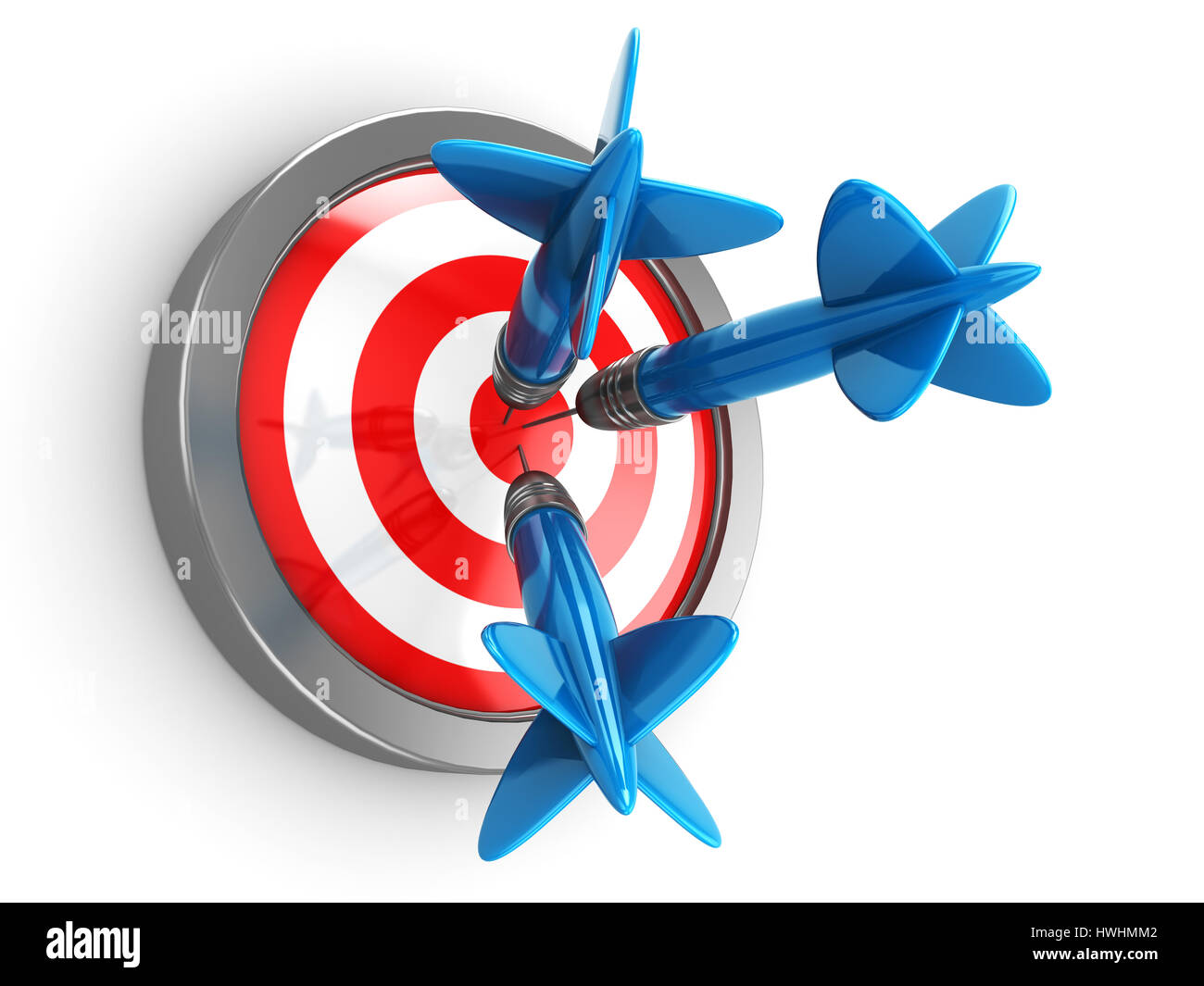 Darts hitting target 3d hi-res stock photography and images - Alamy